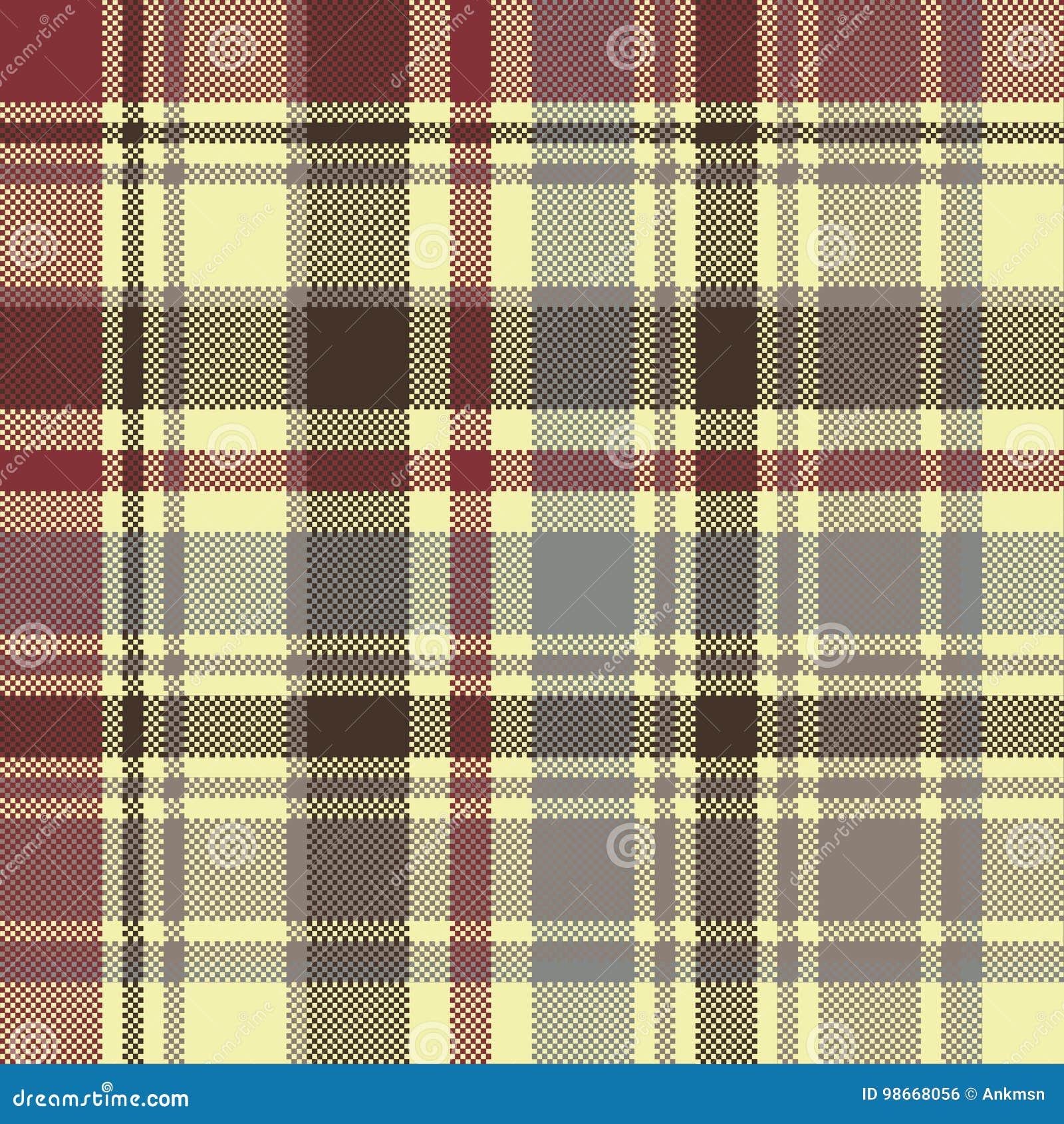 Check Seamless Pattern Fabric Texture Stock Vector - Illustration of ...