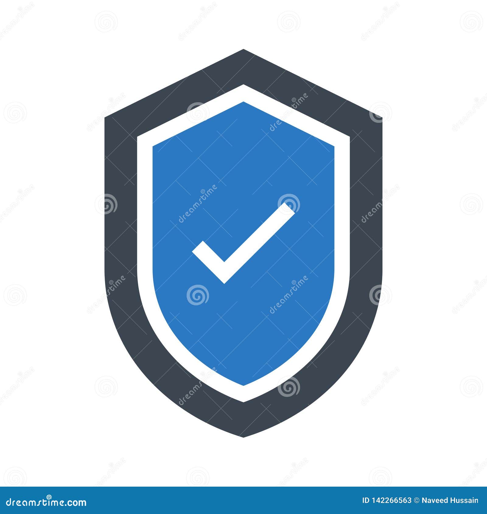 Check Security Glyph Color Flat Vector Icon Stock Illustration ...