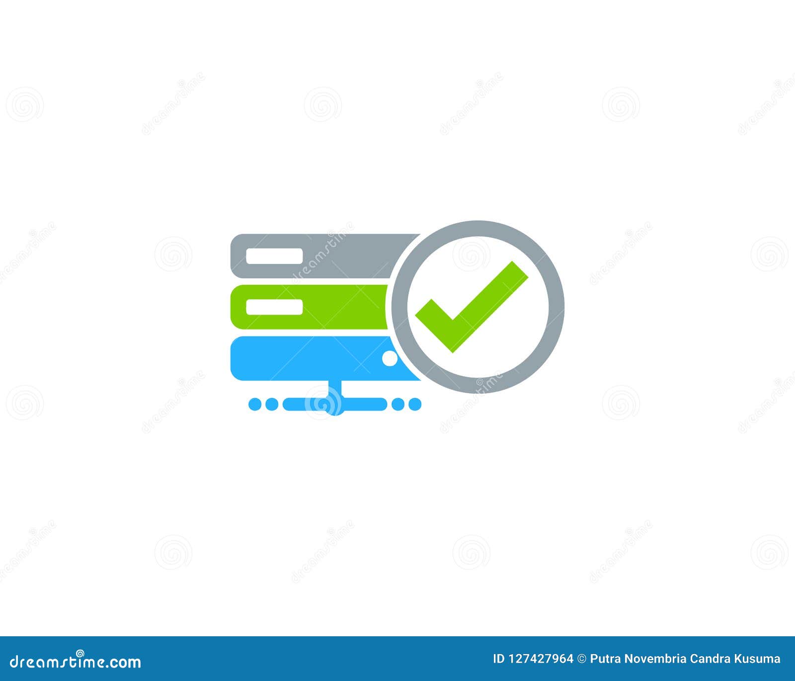 Check Server Logo Icon Design Stock Vector - Illustration of networking ...