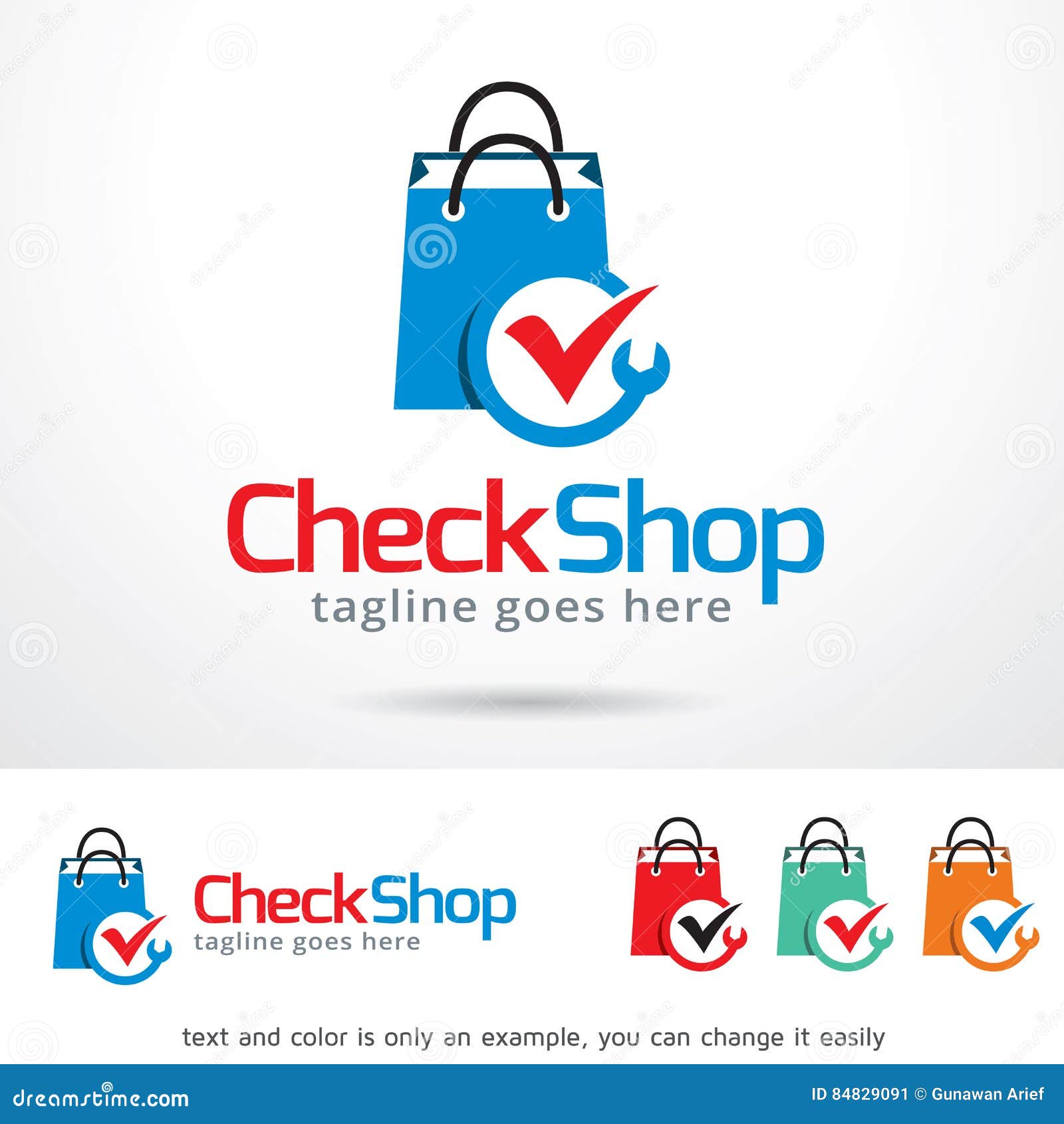 Check Shop Logo Template Design Vector Stock Vector - Illustration of ...