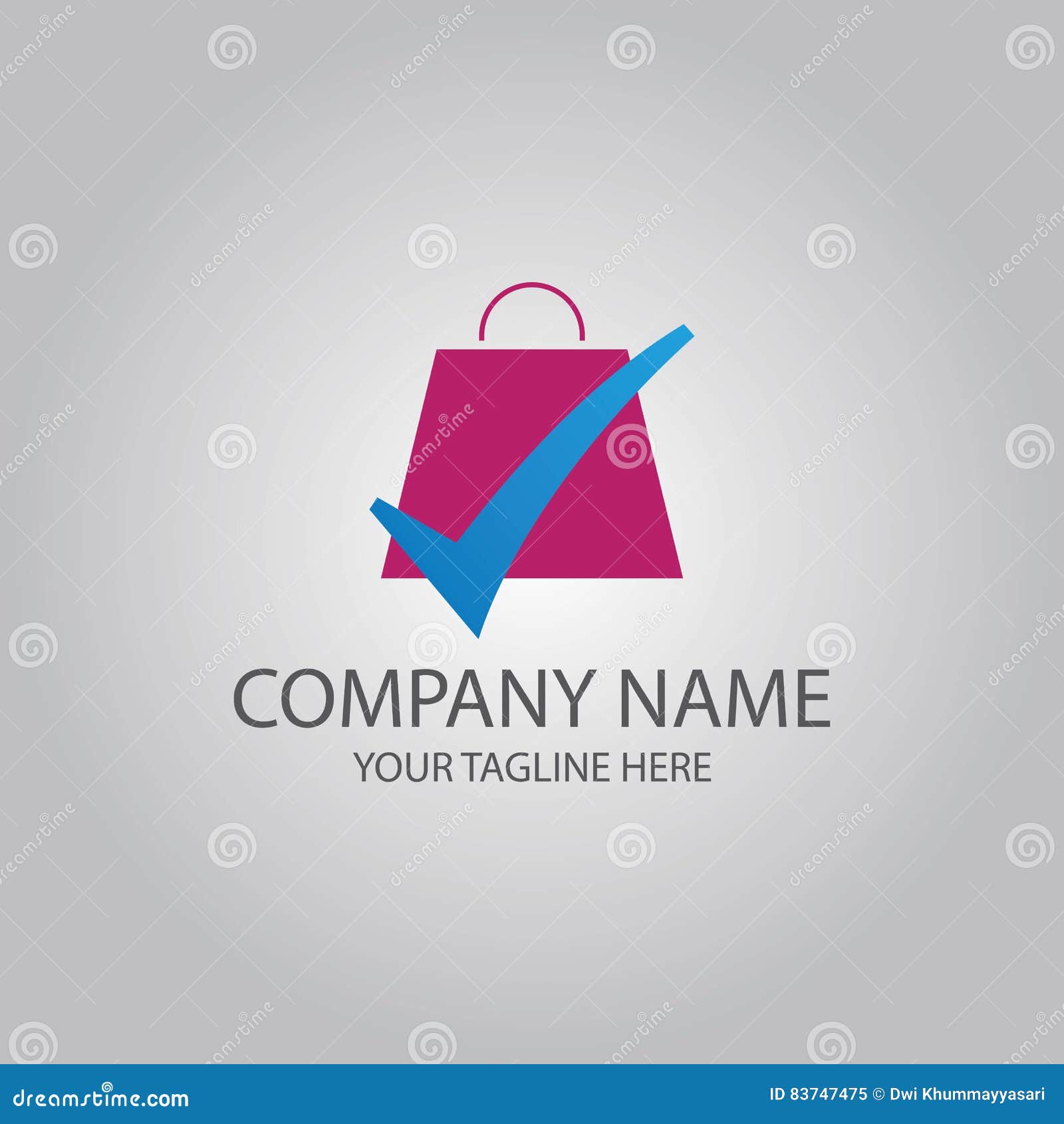 Check shop logo template stock vector. Illustration of isolated - 83747475