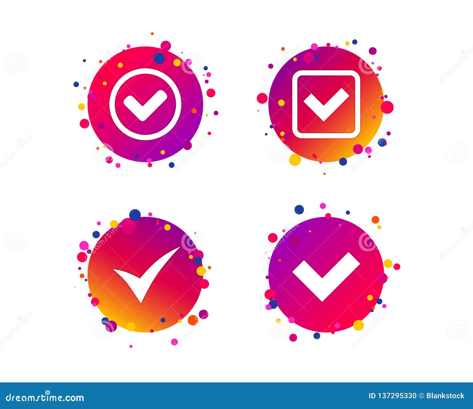 Check Signs. Checkbox Confirm Icons. Vector Stock Vector - Illustration ...