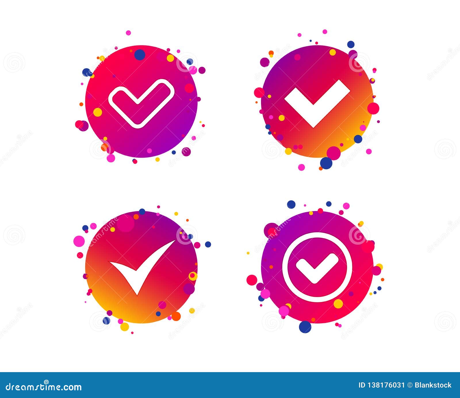 Check Signs. Checkbox Confirm Icons. Vector Stock Vector - Illustration ...