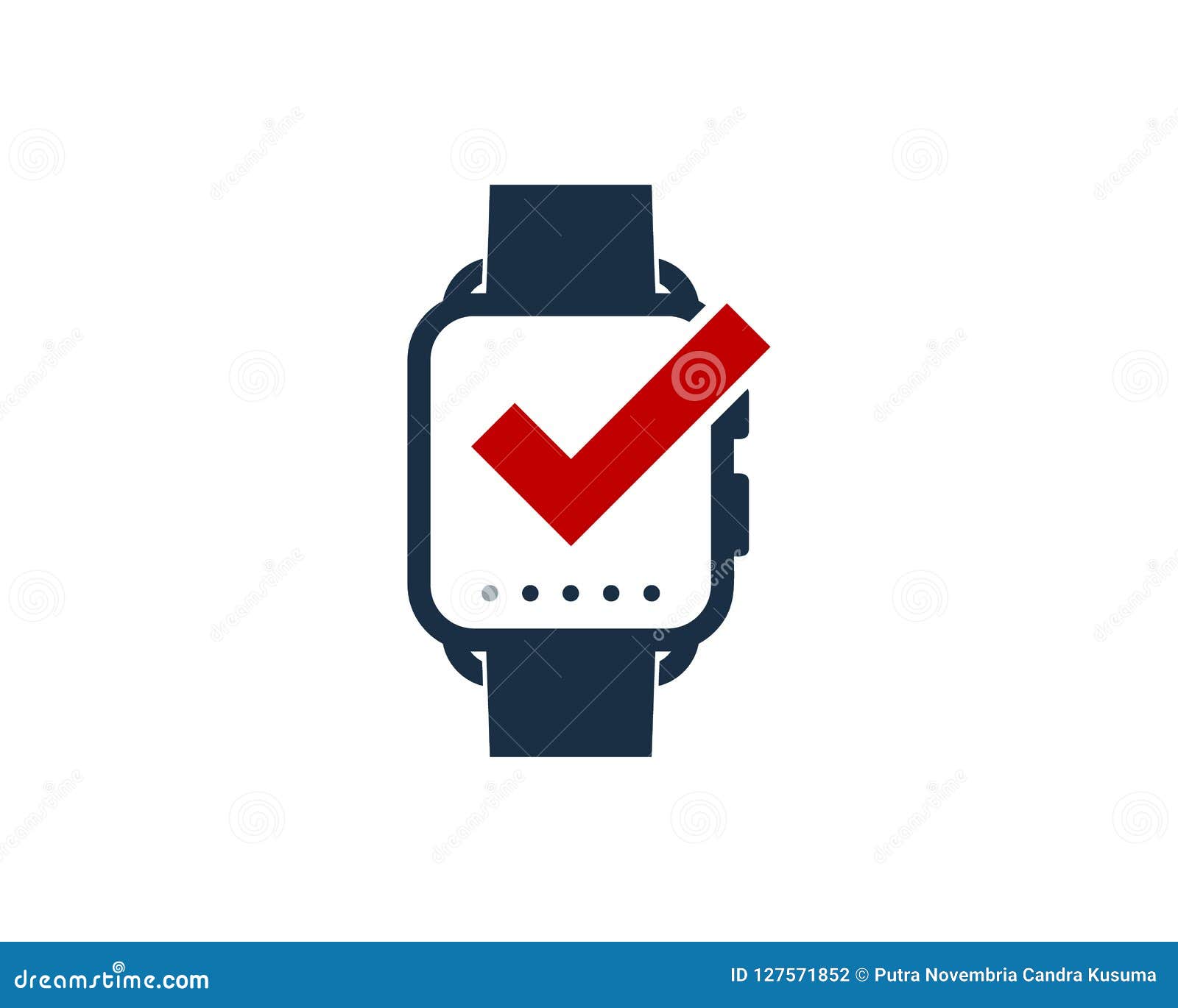 Check Smart Watch Logo Icon Design Stock Vector - Illustration of idea ...
