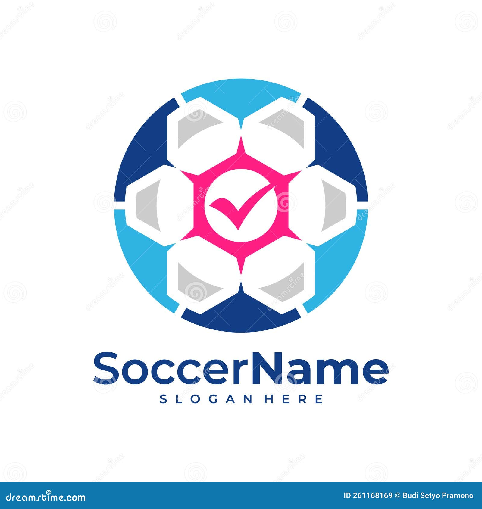 Check Soccer Logo Template, Football Check Logo Design Vector Stock ...