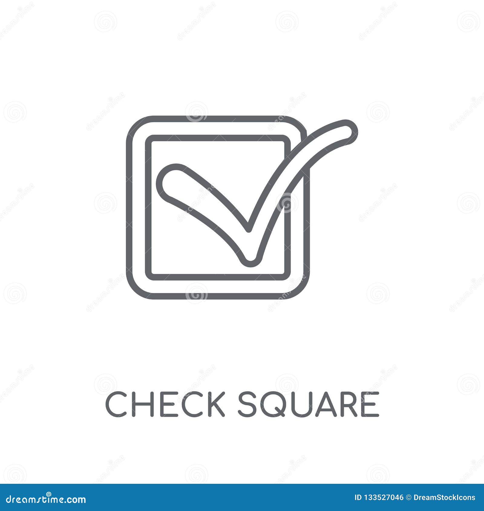 Check Square Linear Icon. Modern Outline Check Square Logo Conce Stock ...