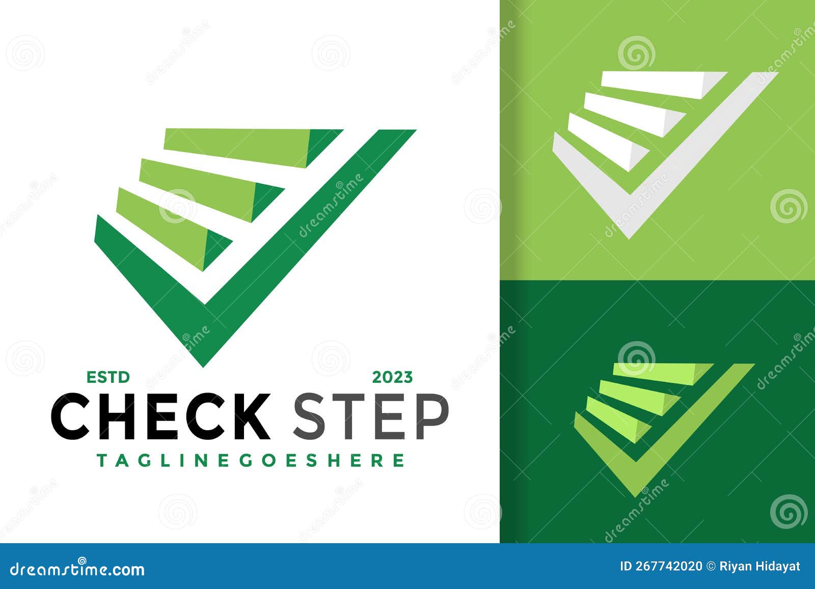 Check Step Up Logo Logos Design Element Stock Vector Illustration ...
