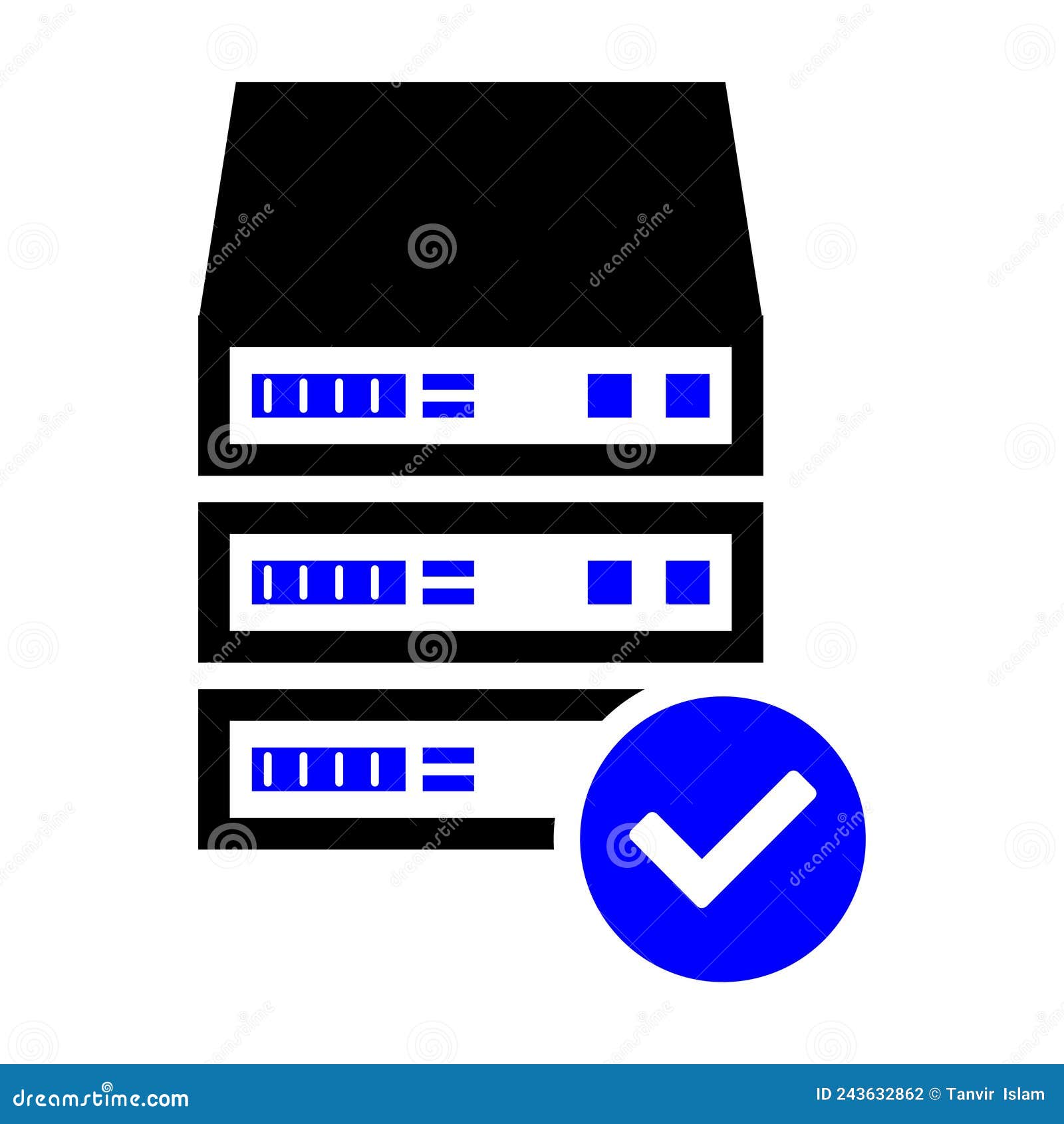 Check Storage Icon stock vector. Illustration of icon - 243632862