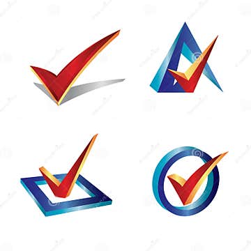 Check symbol stock vector. Illustration of collection - 12843766