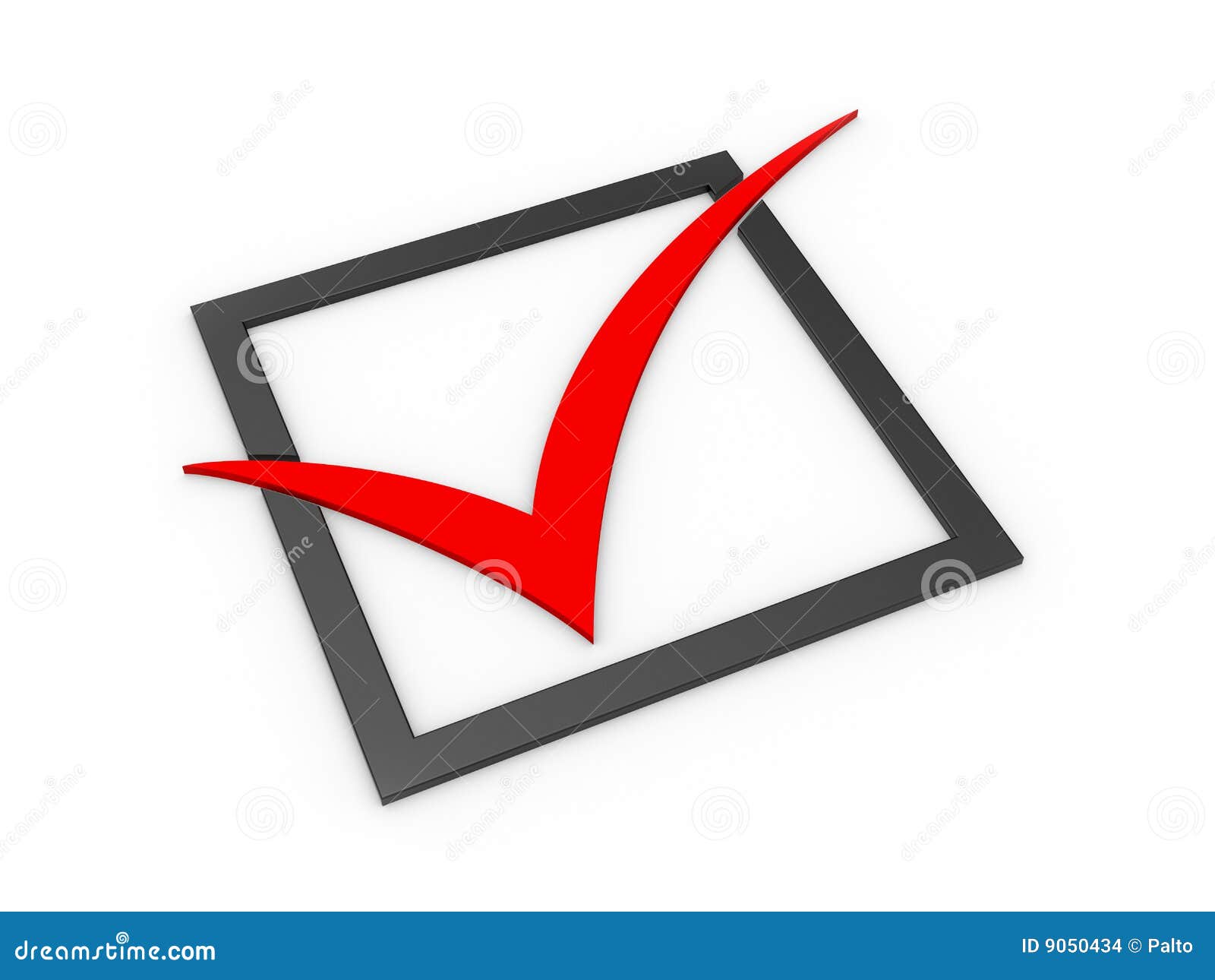Check symbol stock illustration. Illustration of render - 9050434