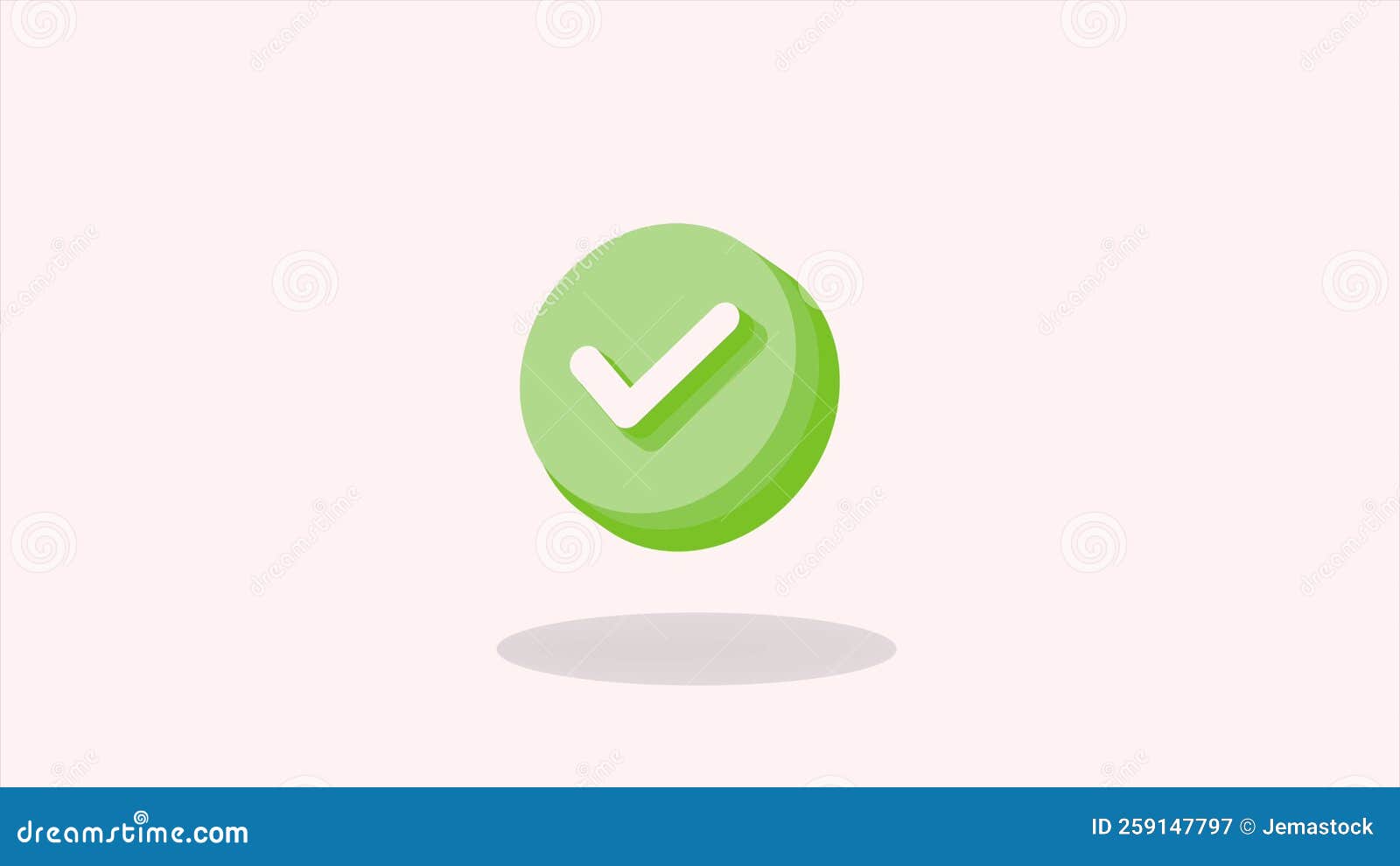 Check Symbol in Button Animation Stock Video - Video of digital ...