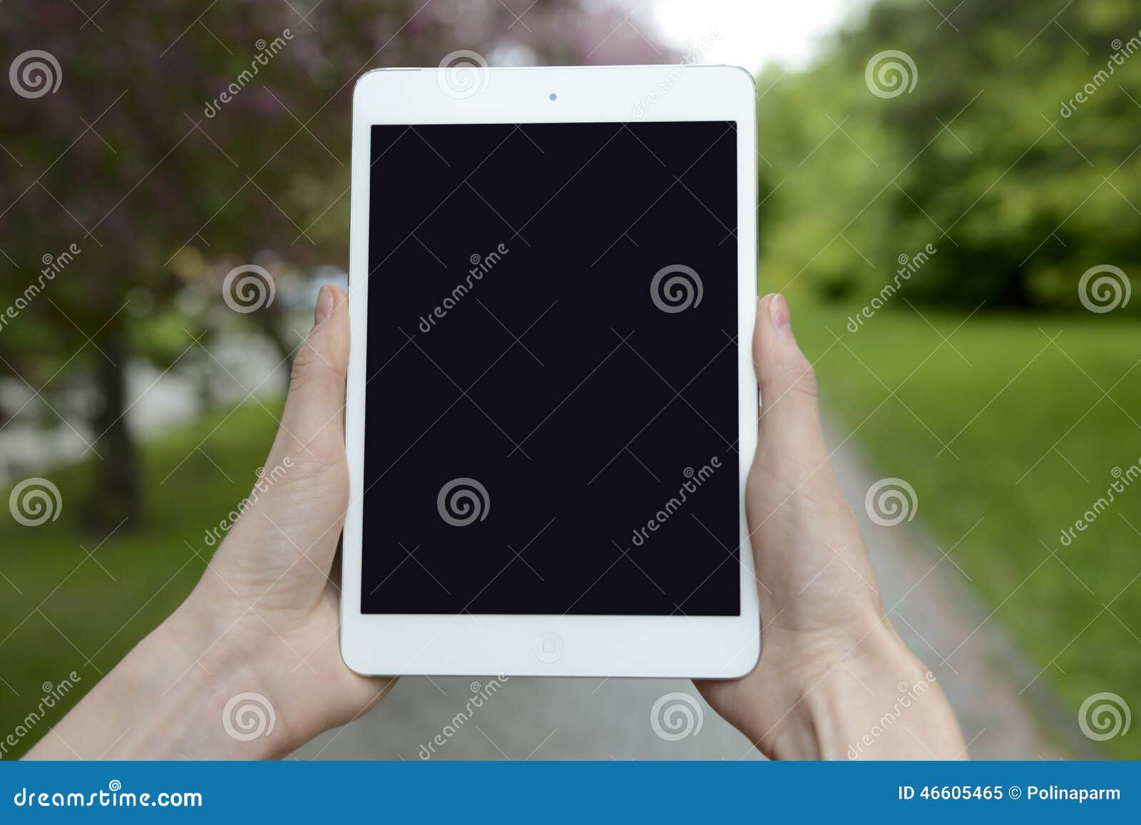 Check the Tablet during Walking on the Street Editorial Image - Image ...