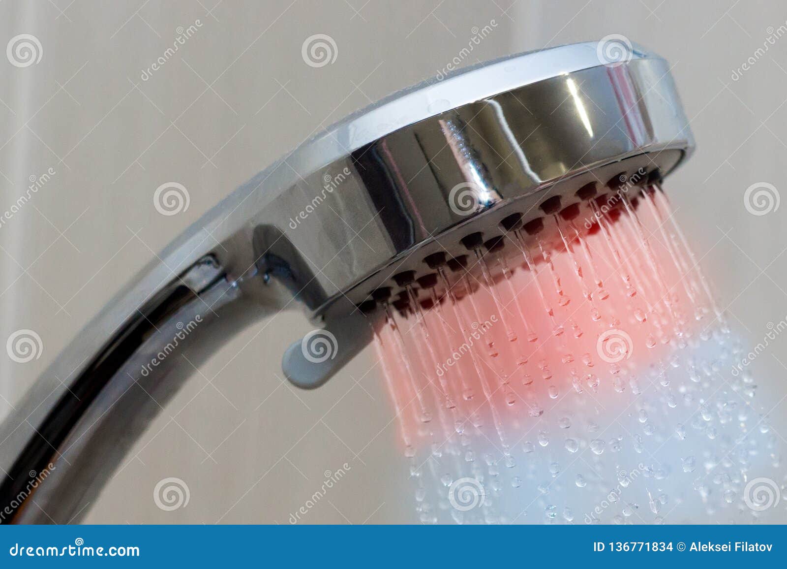 Hand in the Shower Test Water Temperature Stock Photo - Image of ...