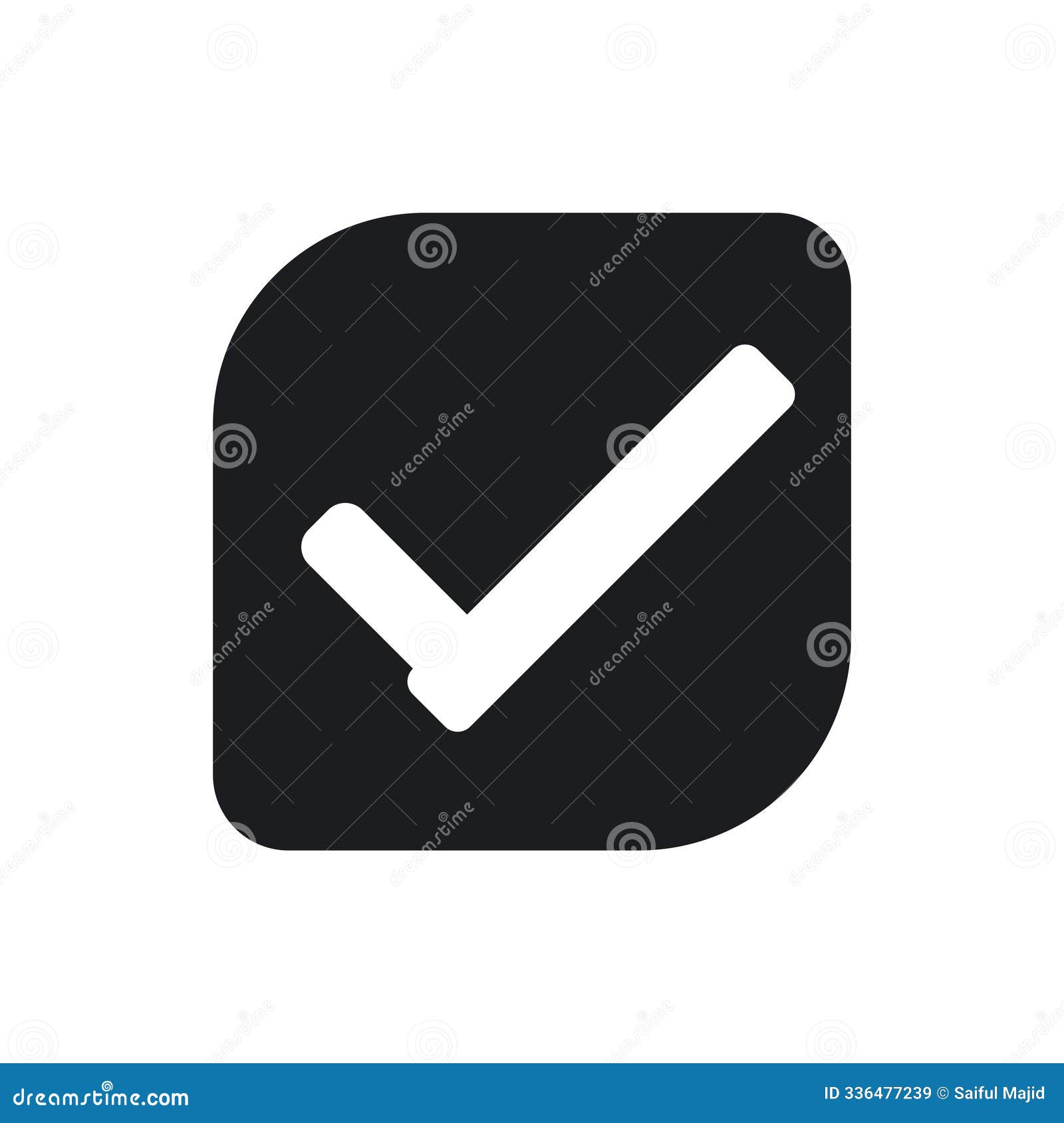 Check Template Icon stock illustration. Illustration of button - 336477239