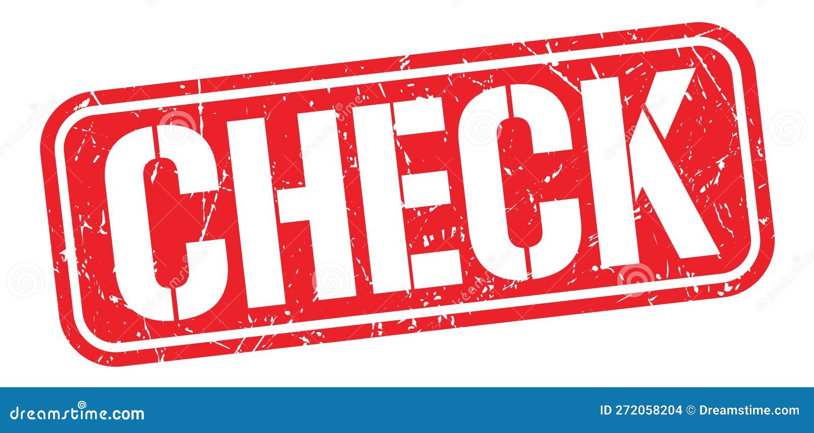 CHECK Text Written on Red Stamp Sign Stock Illustration - Illustration ...