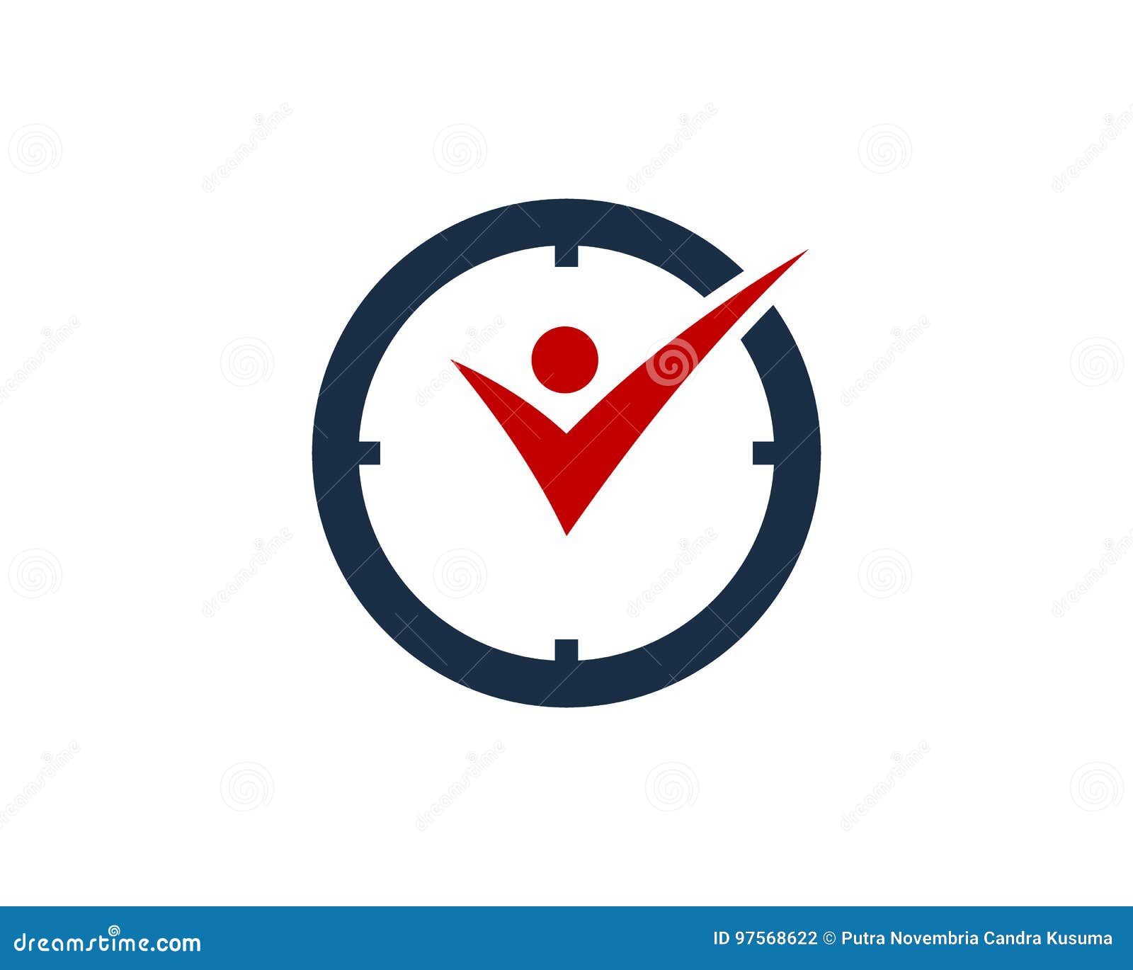 Check Time Icon Logo Design Element Stock Vector - Illustration of ...