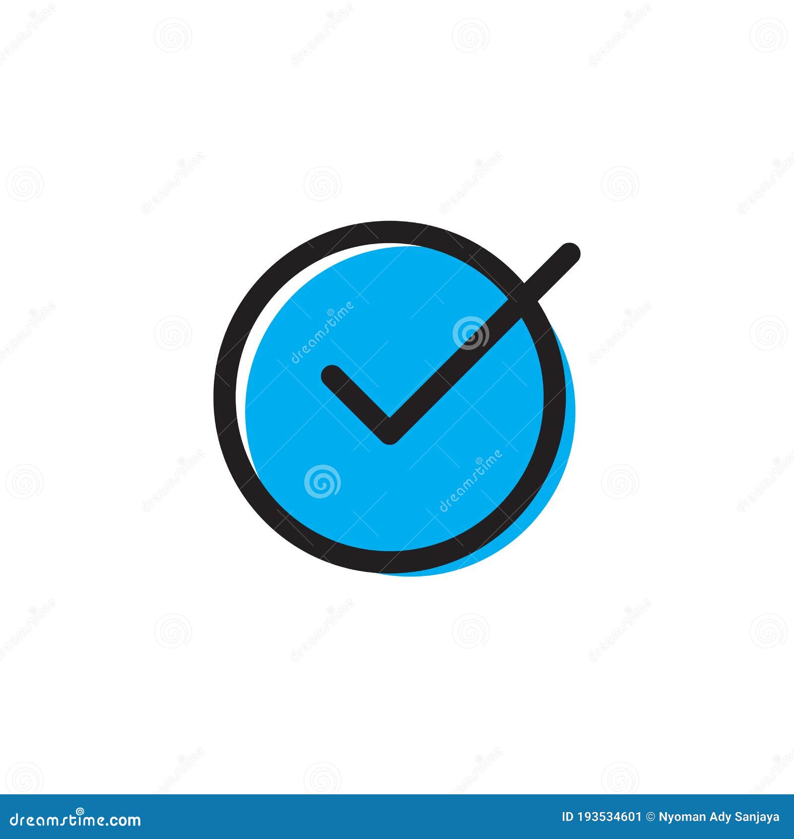 Check Time Icon Logo Design Element Isolated on White Background Stock ...