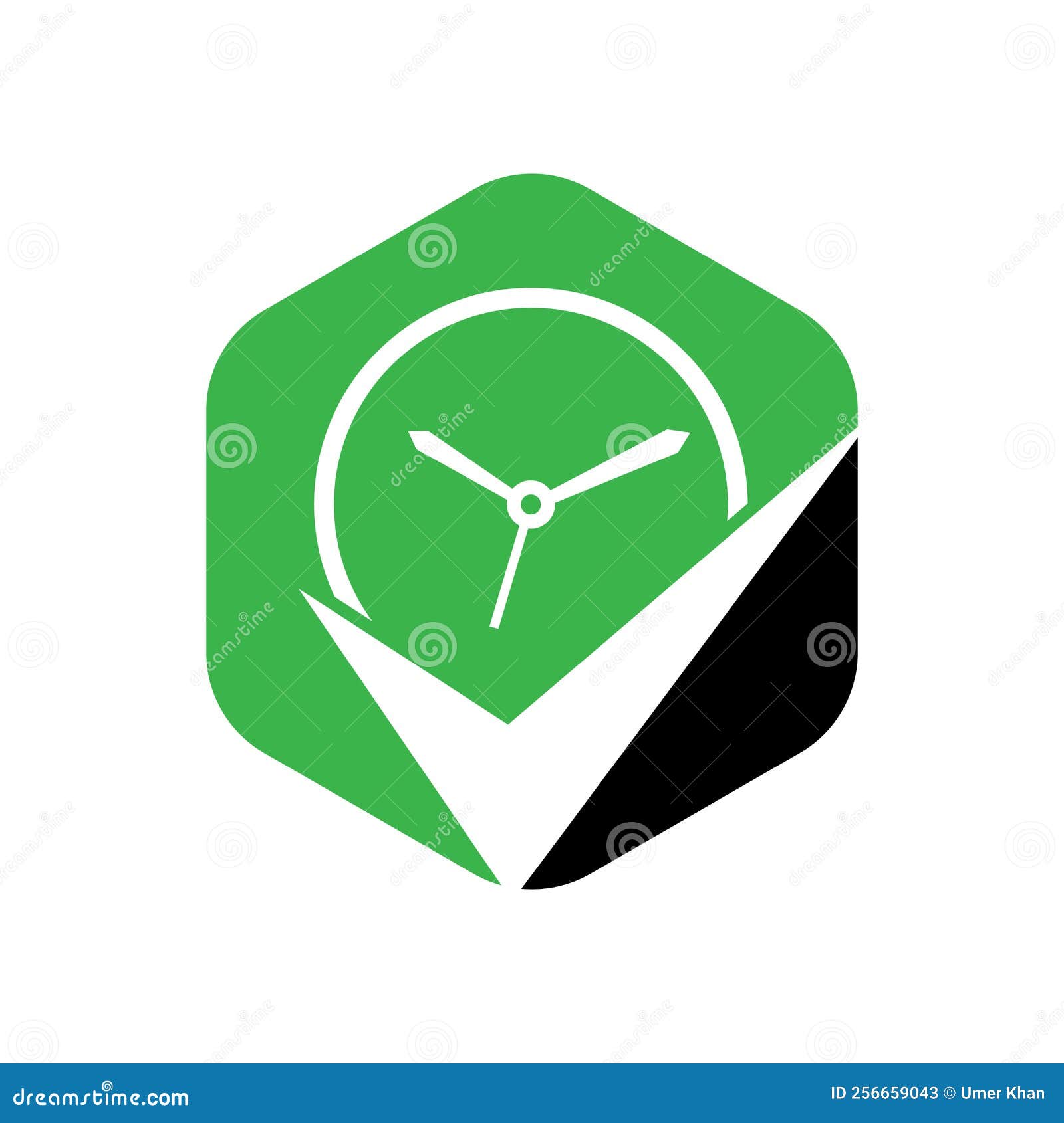 Check Time Logo Design Template. Stock Vector - Illustration of ...