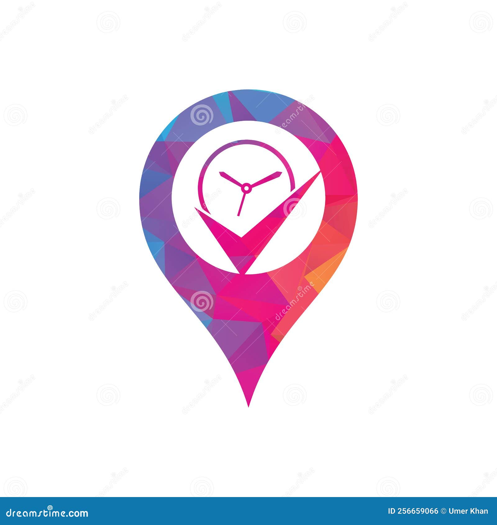 Check Time Map Pin Shape Concept Logo Design Template. Stock Vector ... Check Time Map Pin Shape Concept Logo Design Template. Stock Vector ...