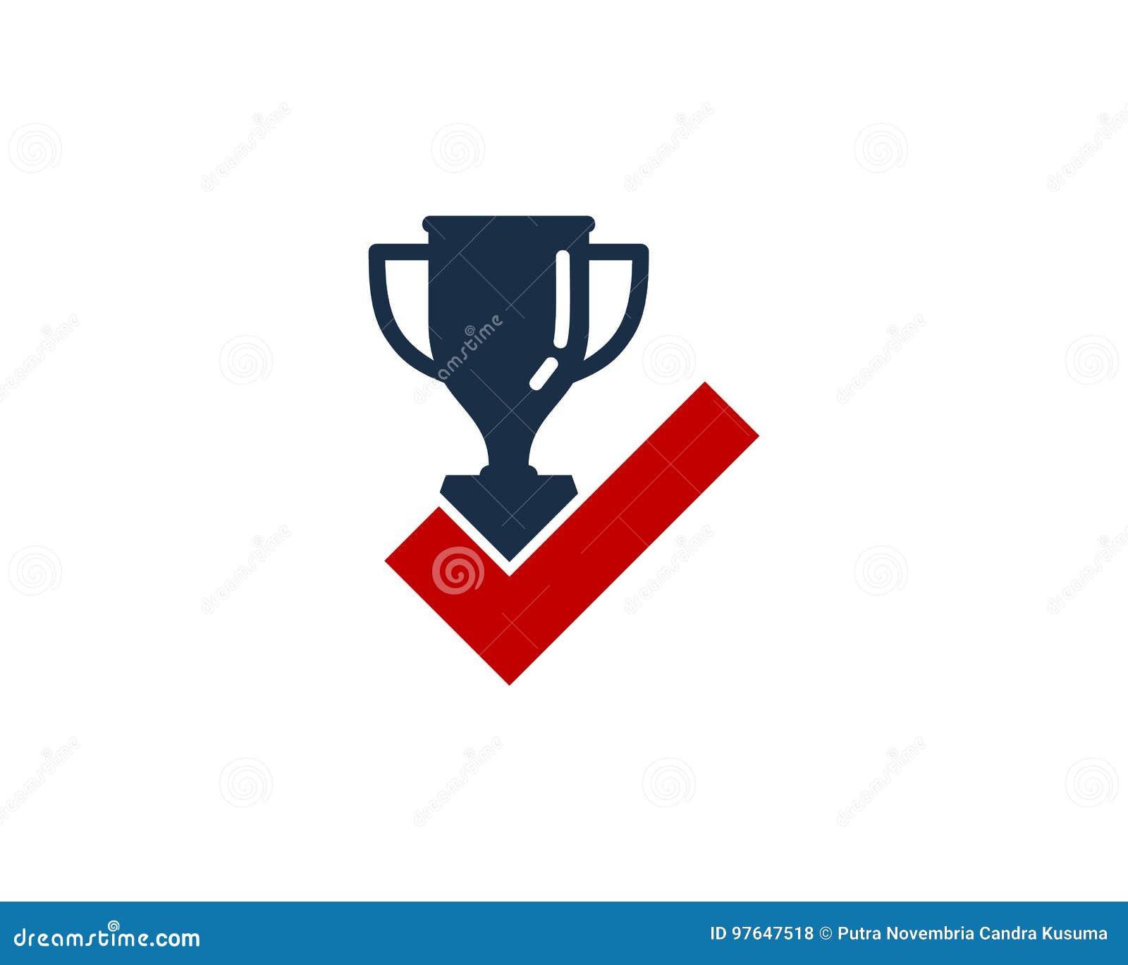 Check Trophy Icon Logo Design Element Stock Vector - Illustration of ...
