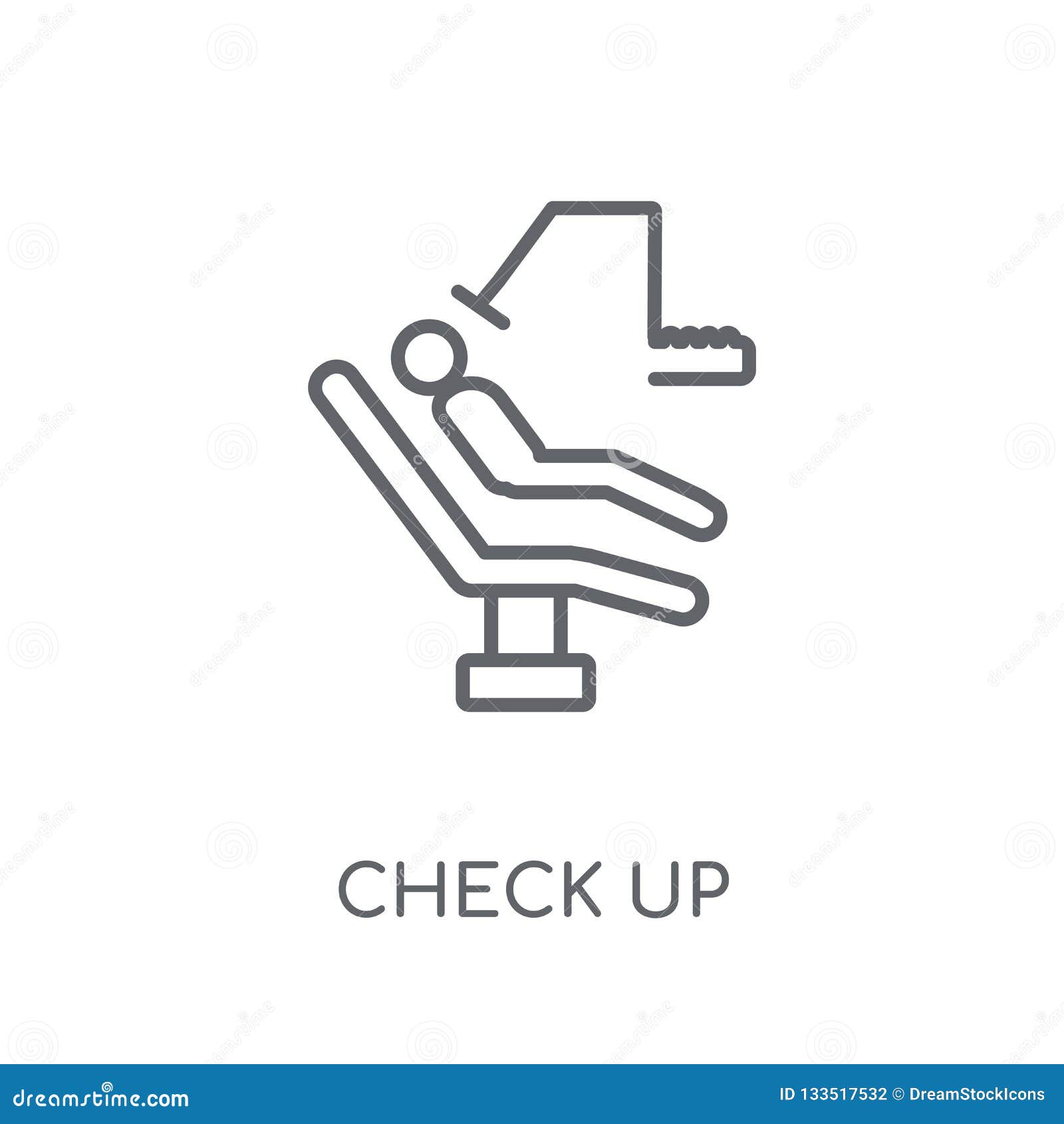 Check Up Linear Icon. Modern Outline Check Up Logo Concept On Wh Stock ...