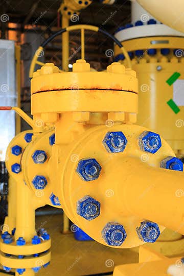 Check Valve in a Production Facility To Control Flow Direction Stock ...