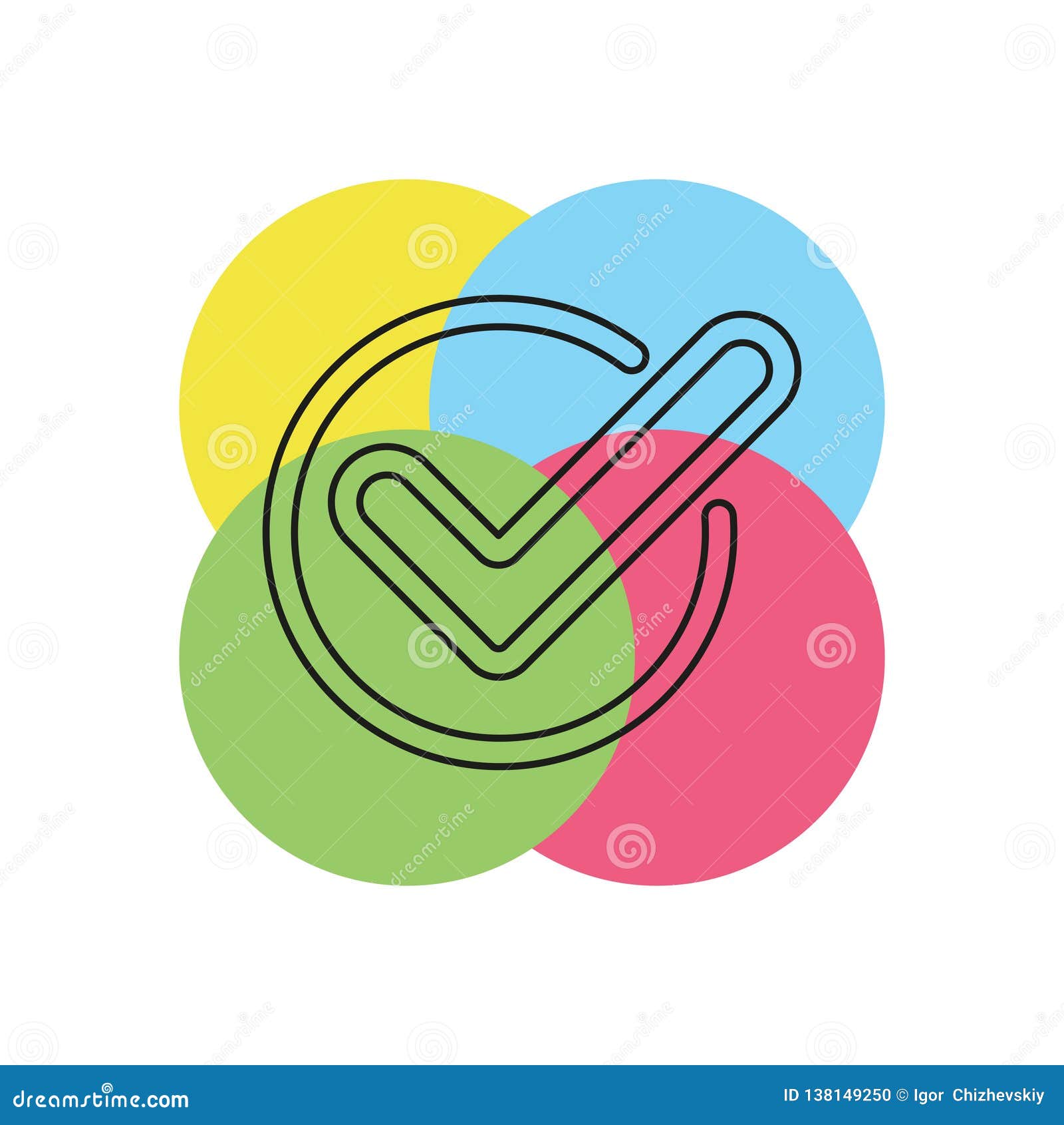 Check vector icon stock illustration. Illustration of approved - 138149250