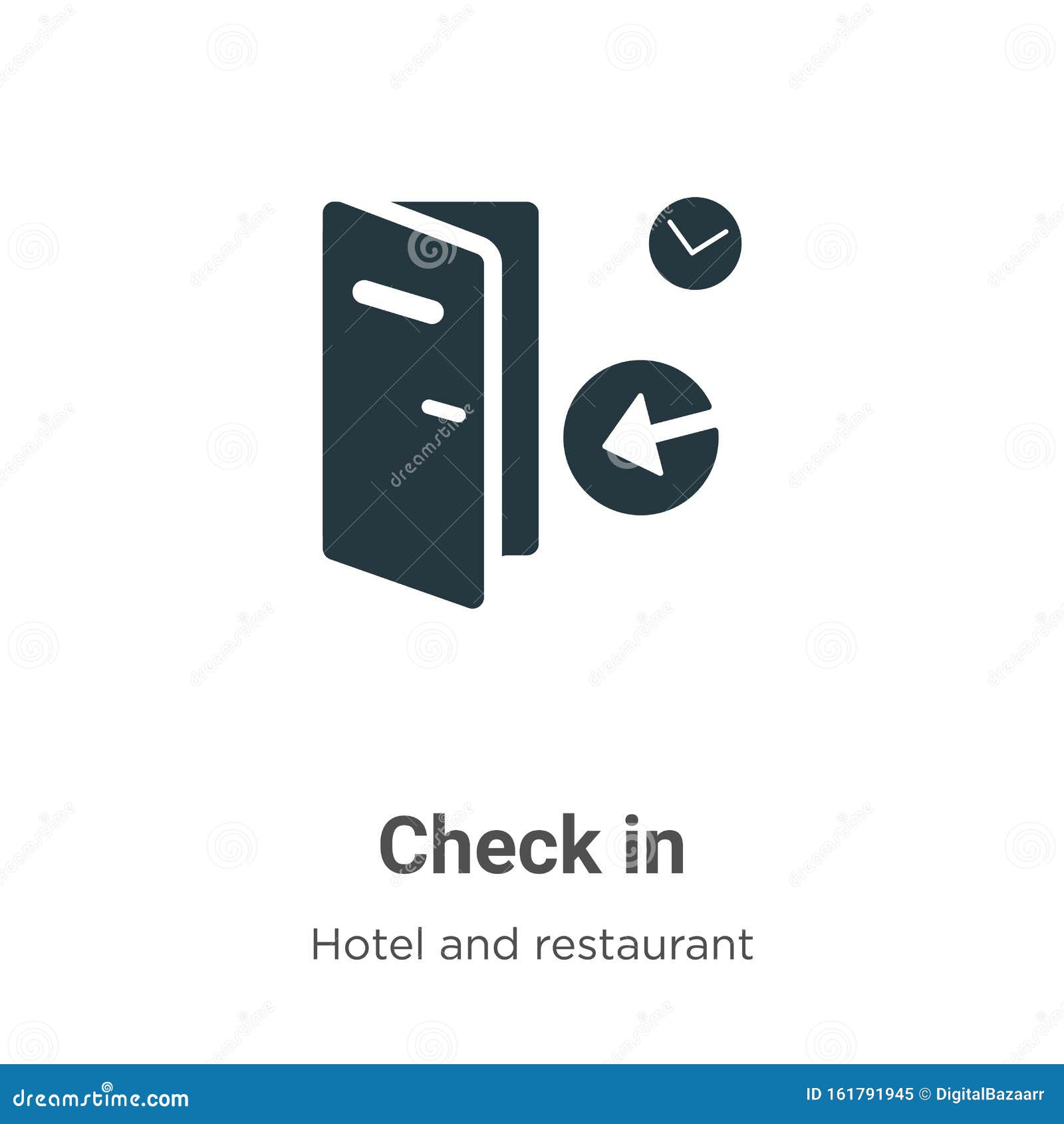 Check in Vector Icon on White Background. Flat Vector Check in Icon ...