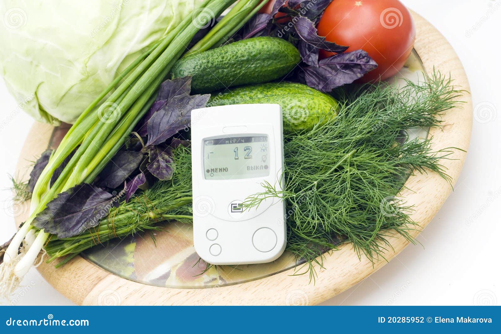 Check of Vegetables on Radiation Presence Stock Photo - Image of meal ...