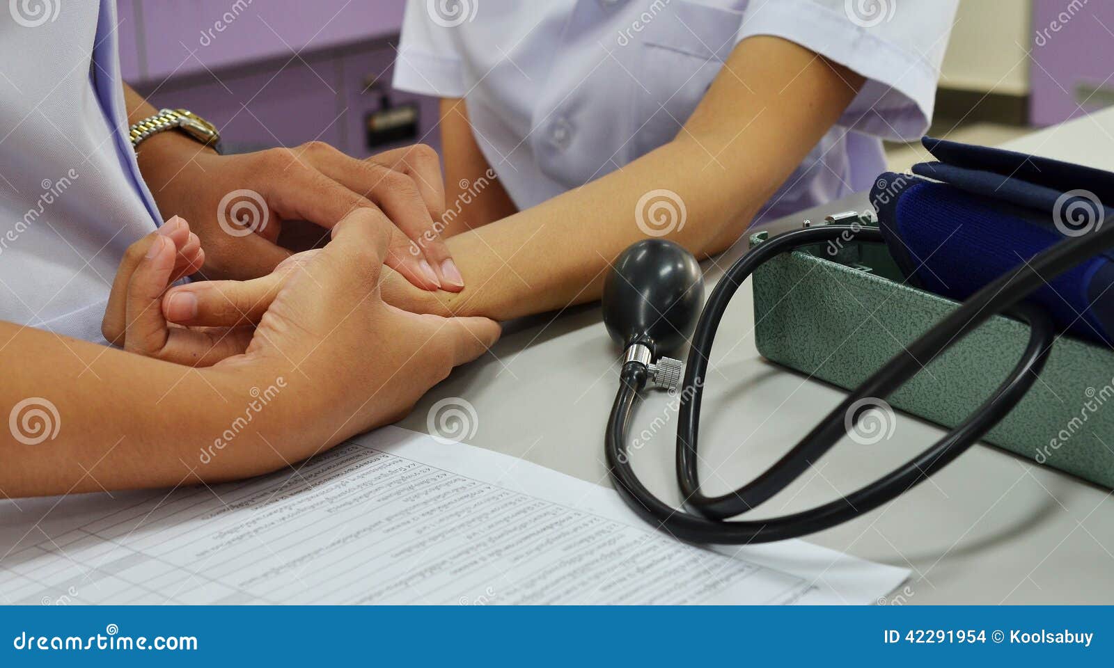 Check vital sign. stock photo. Image of blood, training - 42291954
