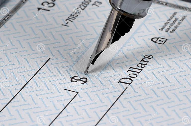 Check Writing stock photo. Image of money, savings, bill - 24610