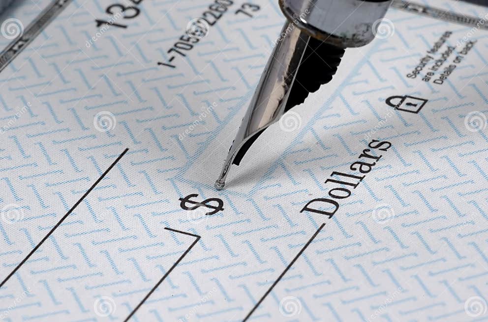 Check Writing stock photo. Image of money, savings, bill - 24610