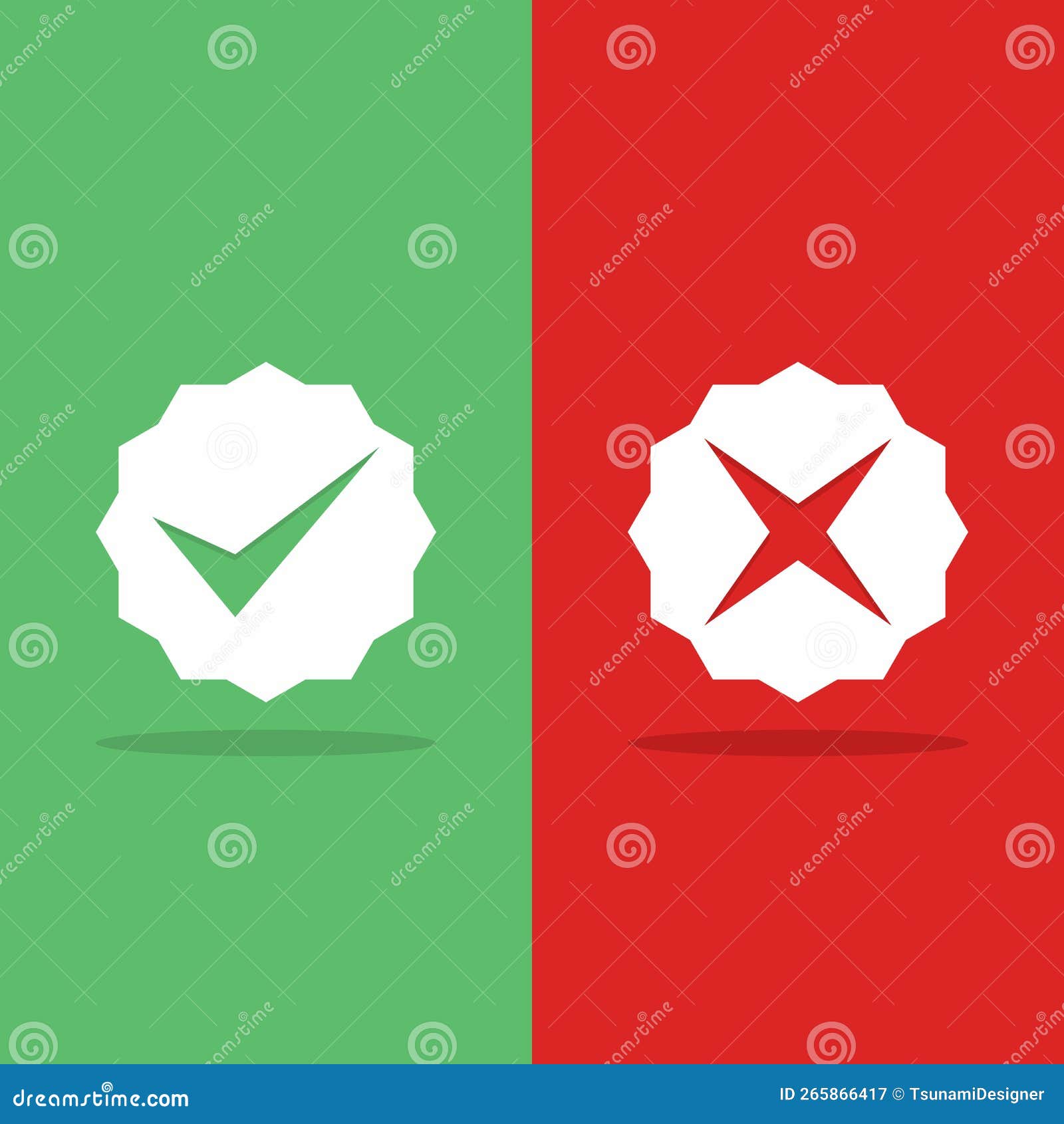 Check and Wrong Marks, Tick and Cross Marks, Accepted Rejected ...