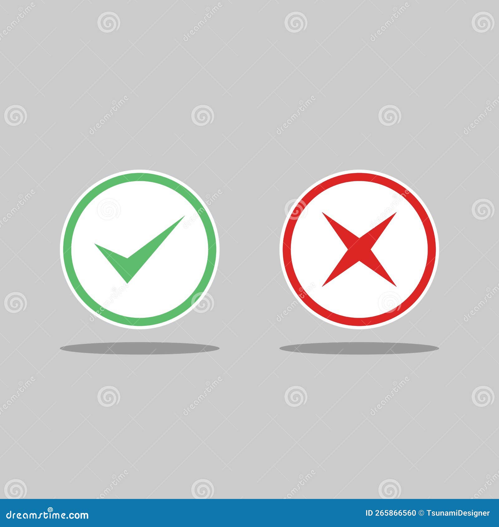 Check and Wrong Marks, Tick and Cross Marks, Accepted Rejected ...