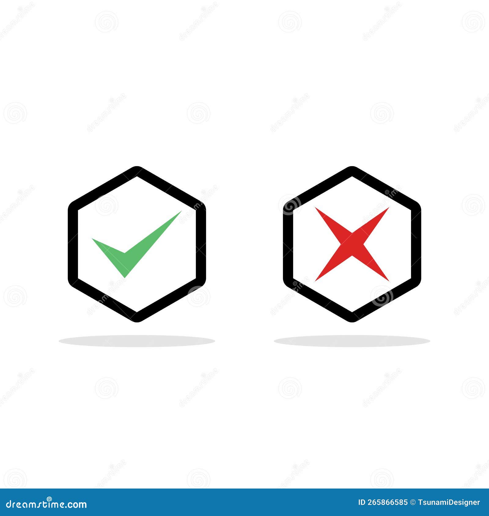 Check and Wrong Marks, Tick and Cross Marks, Accepted Rejected ...