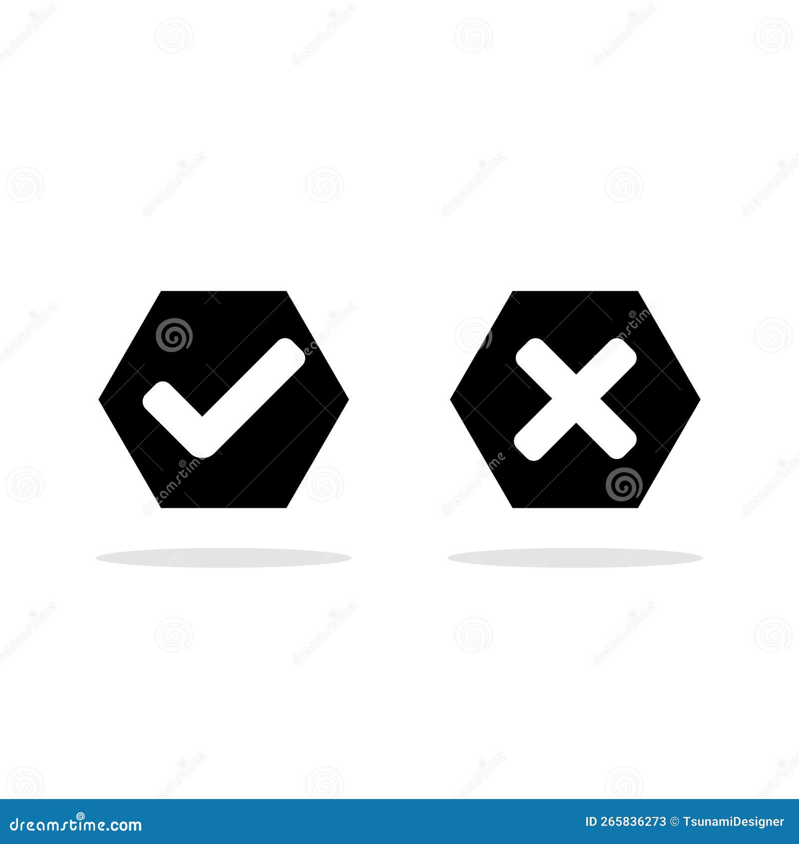 Check and Wrong Marks, Tick and Cross Marks, Accepted Rejected ...