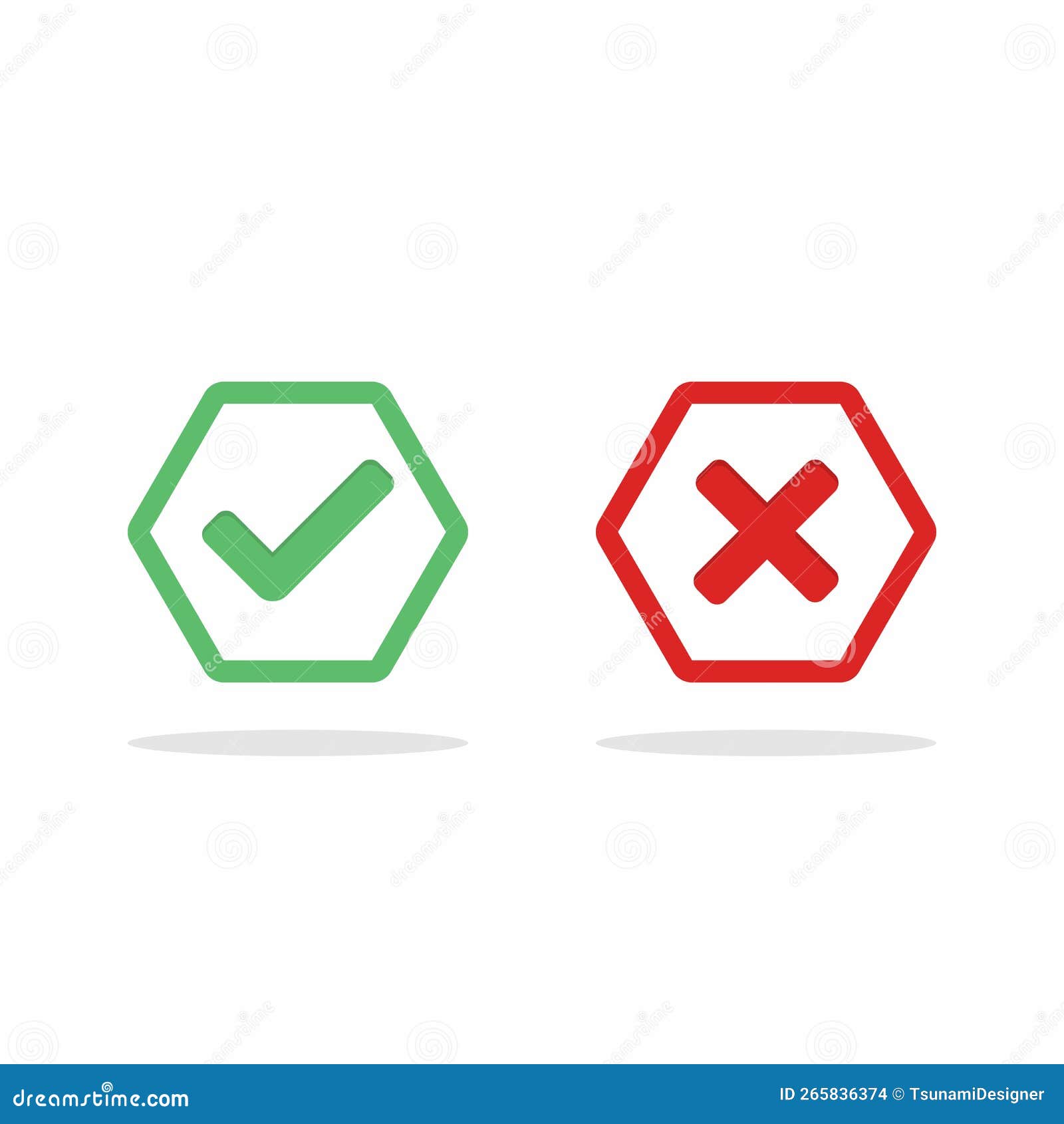 Check and Wrong Marks, Tick and Cross Marks, Accepted Rejected ...
