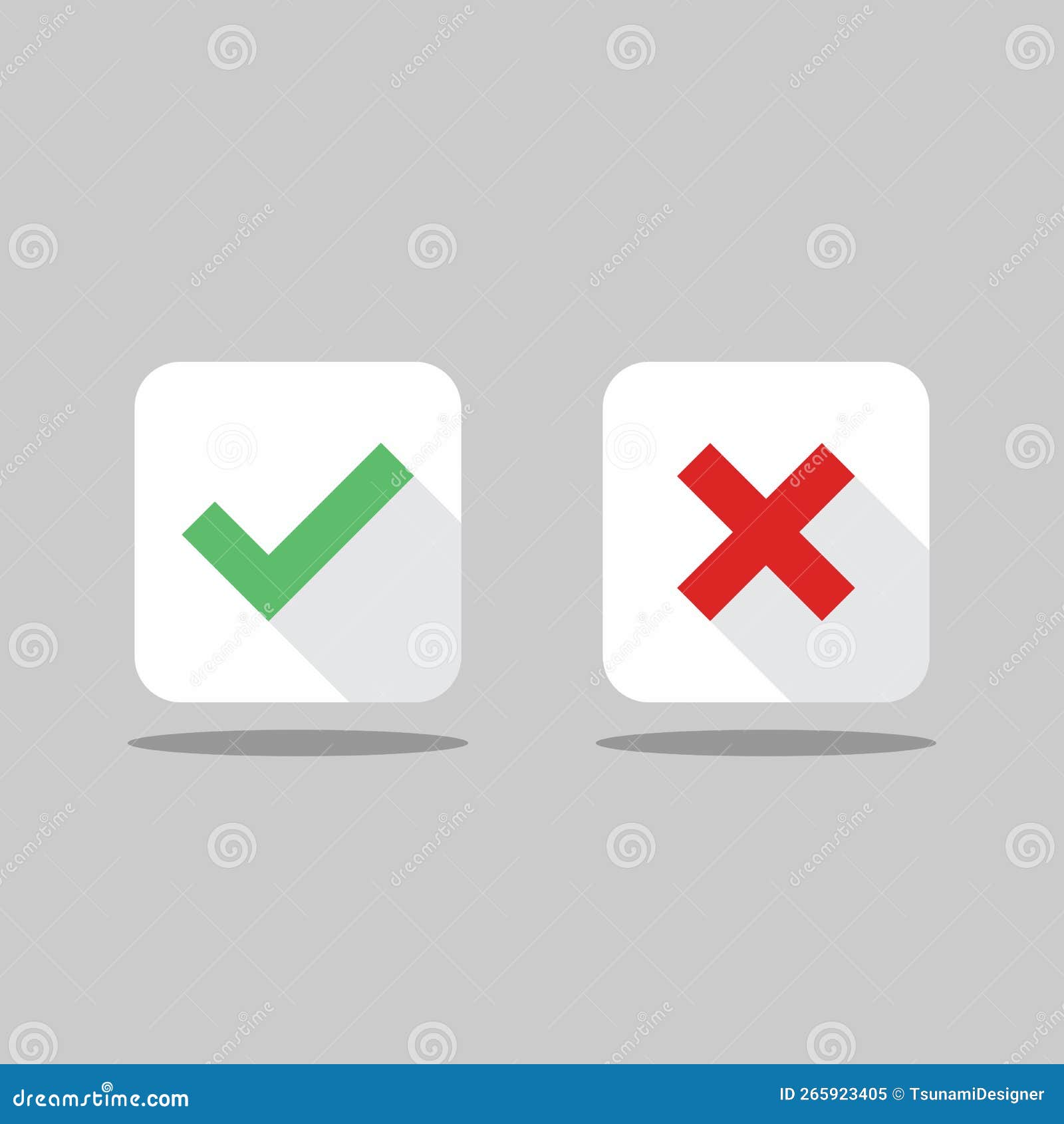 Check and Wrong Marks, Tick and Cross Marks, Accepted Rejected ...