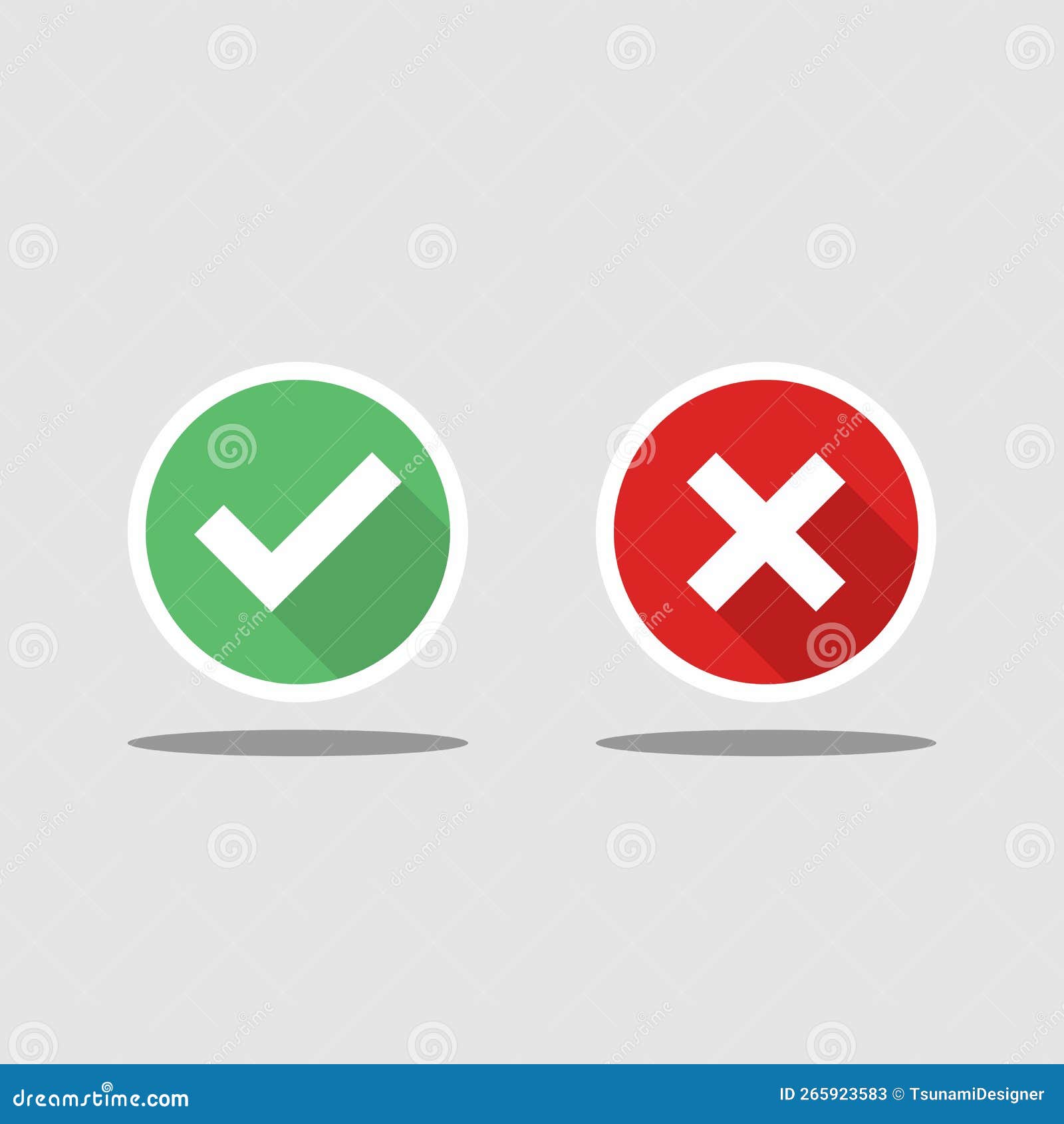 Check and Wrong Marks, Tick and Cross Marks, Accepted Rejected ...
