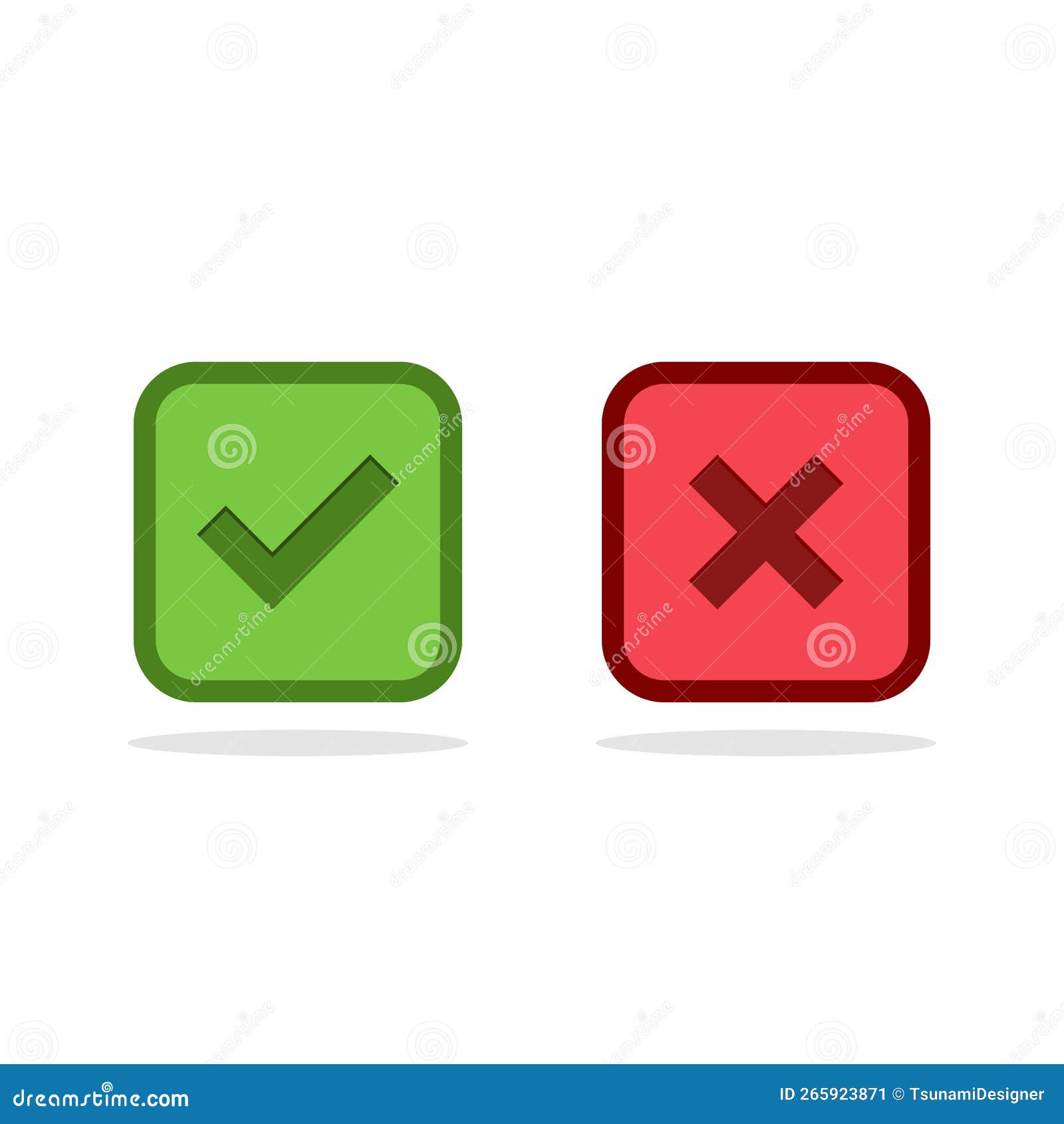 Check and Wrong Marks, Tick and Cross Marks, Accepted Rejected ...