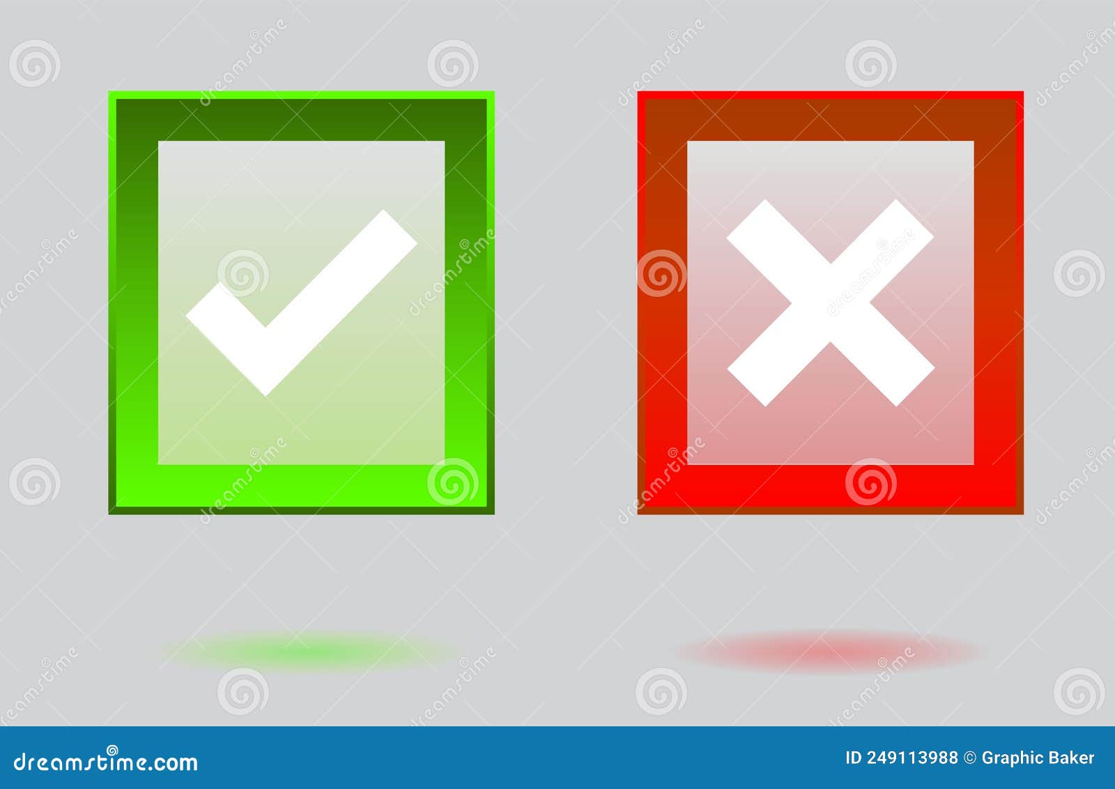 Check and Wrong Marks, Tick and Cross Marks, Accepted,Rejected, Stock ...