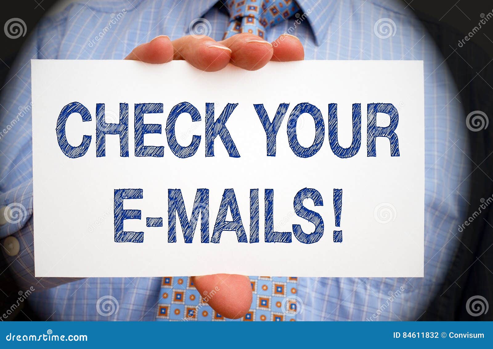 Check your e-mails stock photo. Image of customer, deadline - 84611832