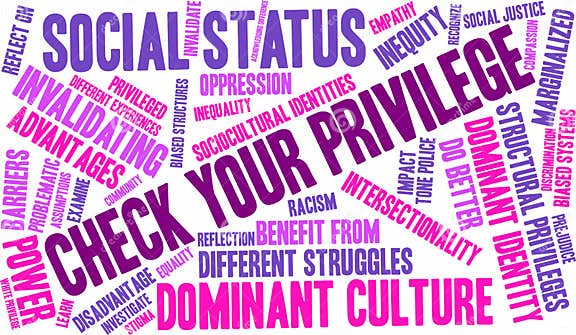 Check Your Privilege Word Cloud Stock Vector - Illustration of ...
