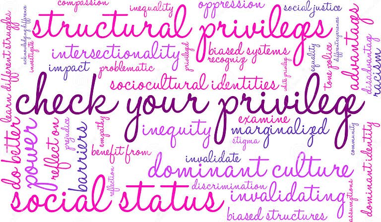 Check Your Privilege Word Cloud Stock Vector - Illustration of ...