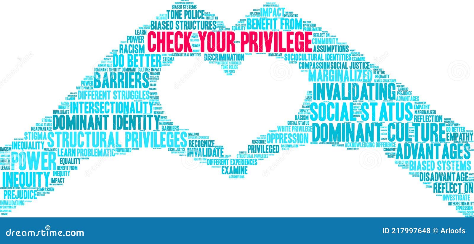 Check Your Privilege Word Cloud Stock Vector - Illustration of equality ...