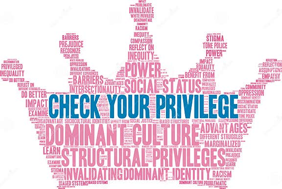 Check Your Privilege Word Cloud Stock Vector - Illustration of ...