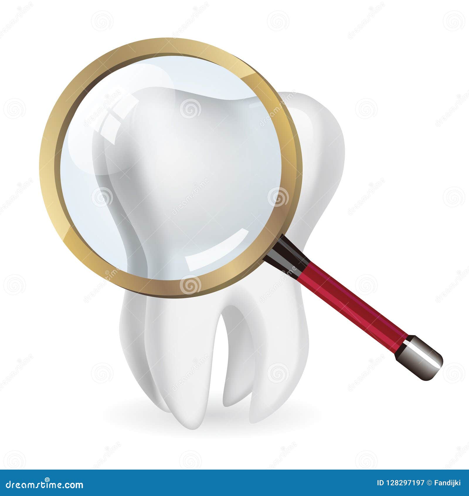 Check your teeth. stock vector. Illustration of clean - 128297197
