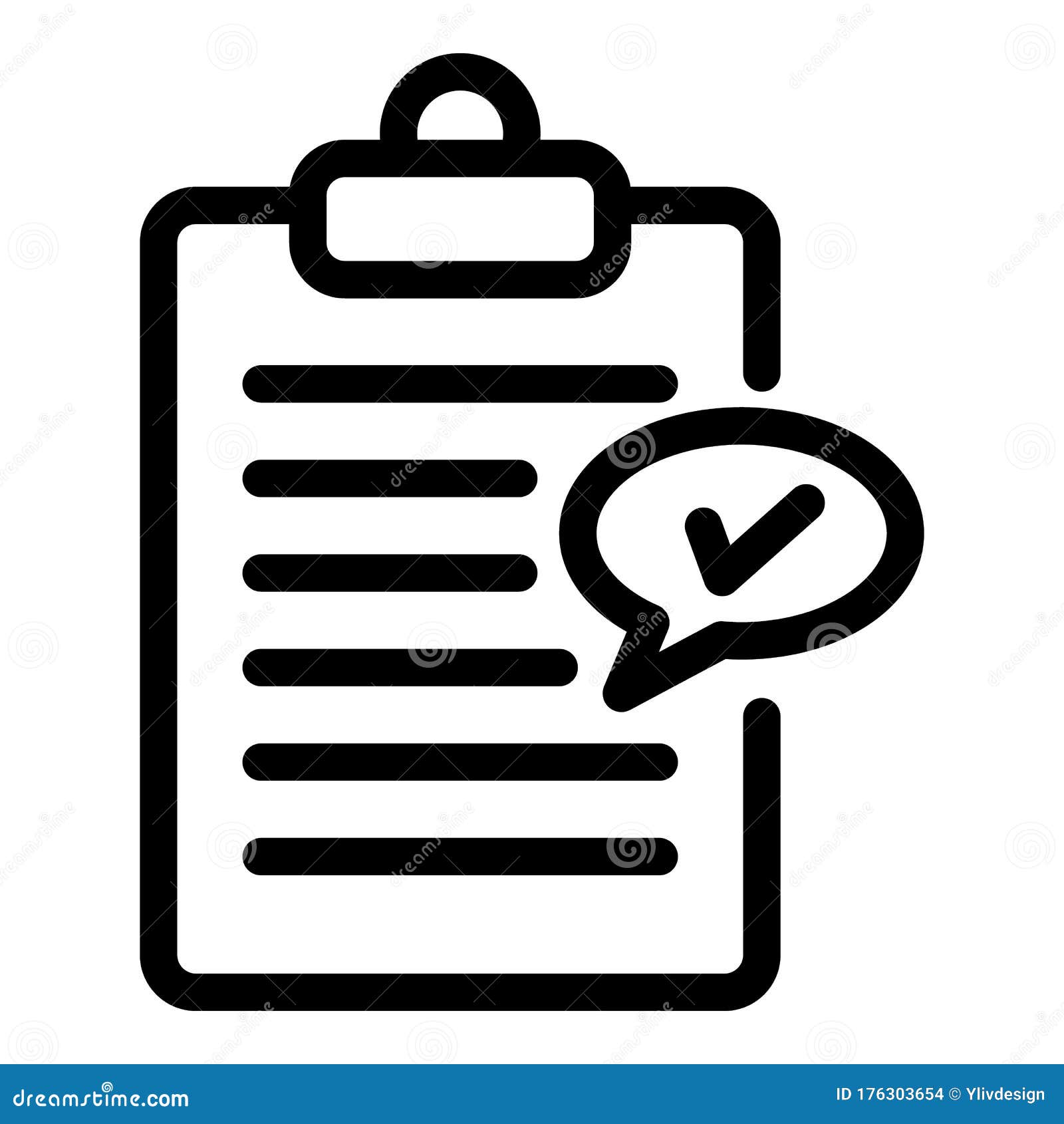 Checkboard Icon, Outline Style Stock Vector - Illustration of note ...