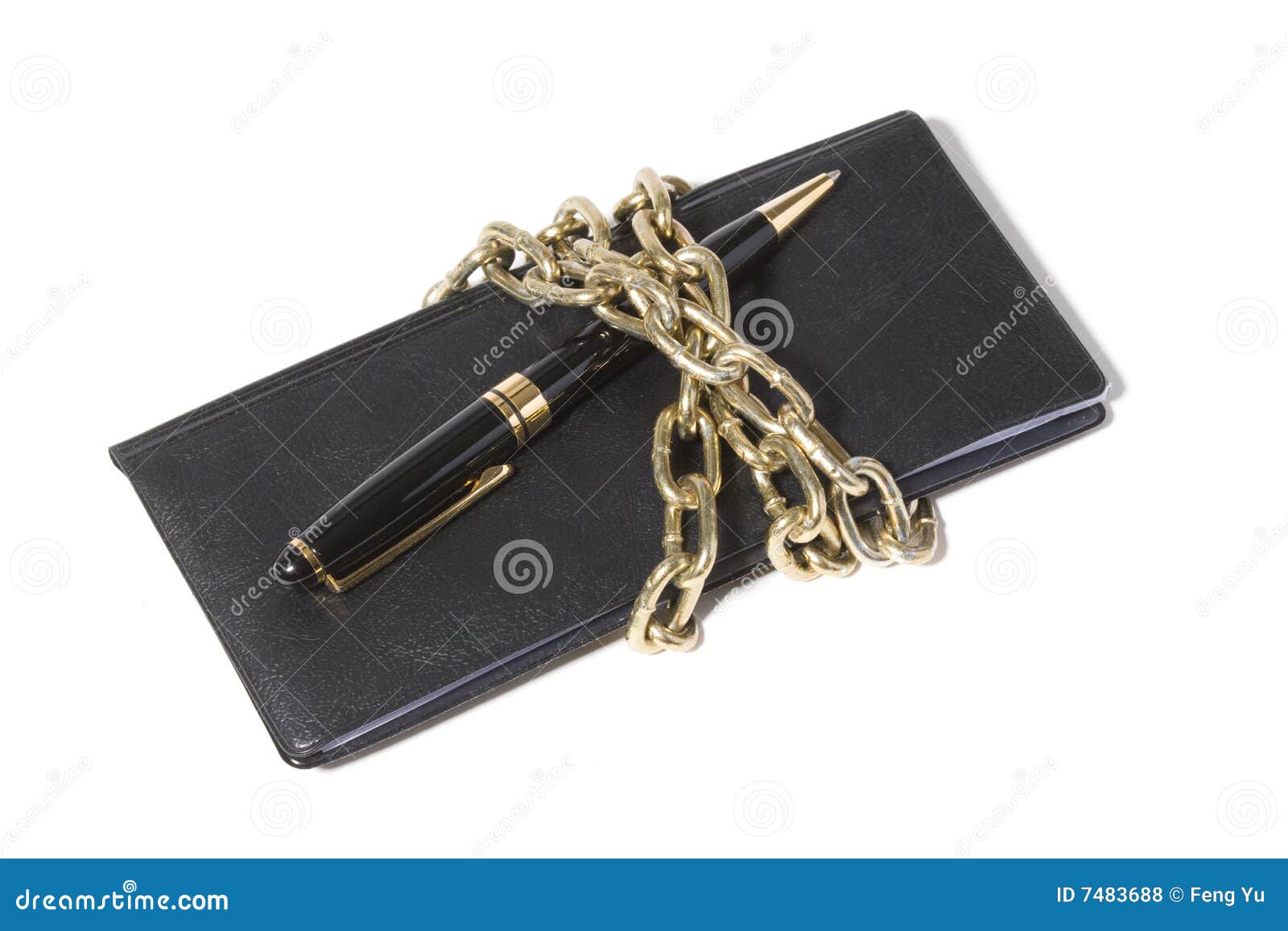 Checkbook and Chain stock photo. Image of economic, cheque - 7483688