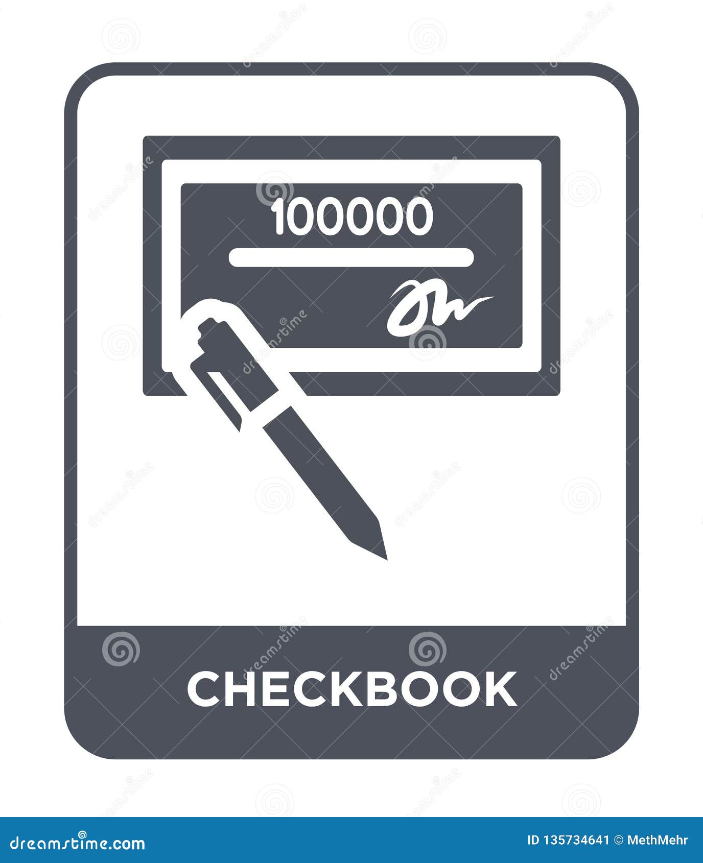 Checkbook Icon Check Book Cheque Chequebook Bank Banking Money Payment ...